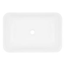 Resser Solid Surface Rectangular Semi-Recessed Sink - White | Signature ...