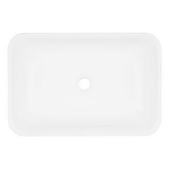 Resser Solid Surface Rectangular Semi-Recessed Sink - White | Signature ...