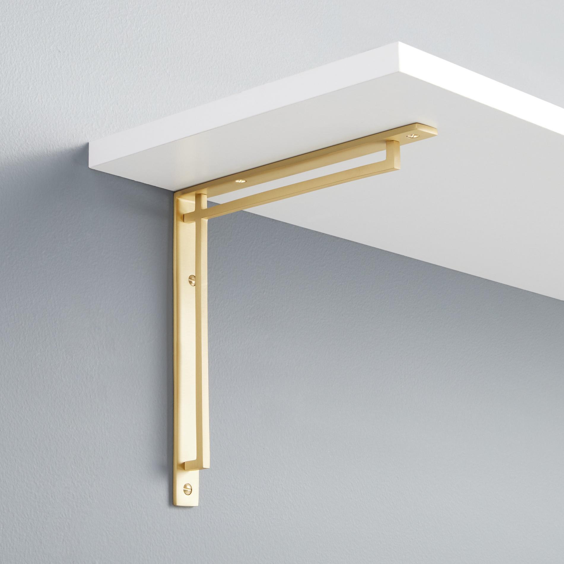 Harridge Solid Brass Shelf Bracket | Signature Hardware