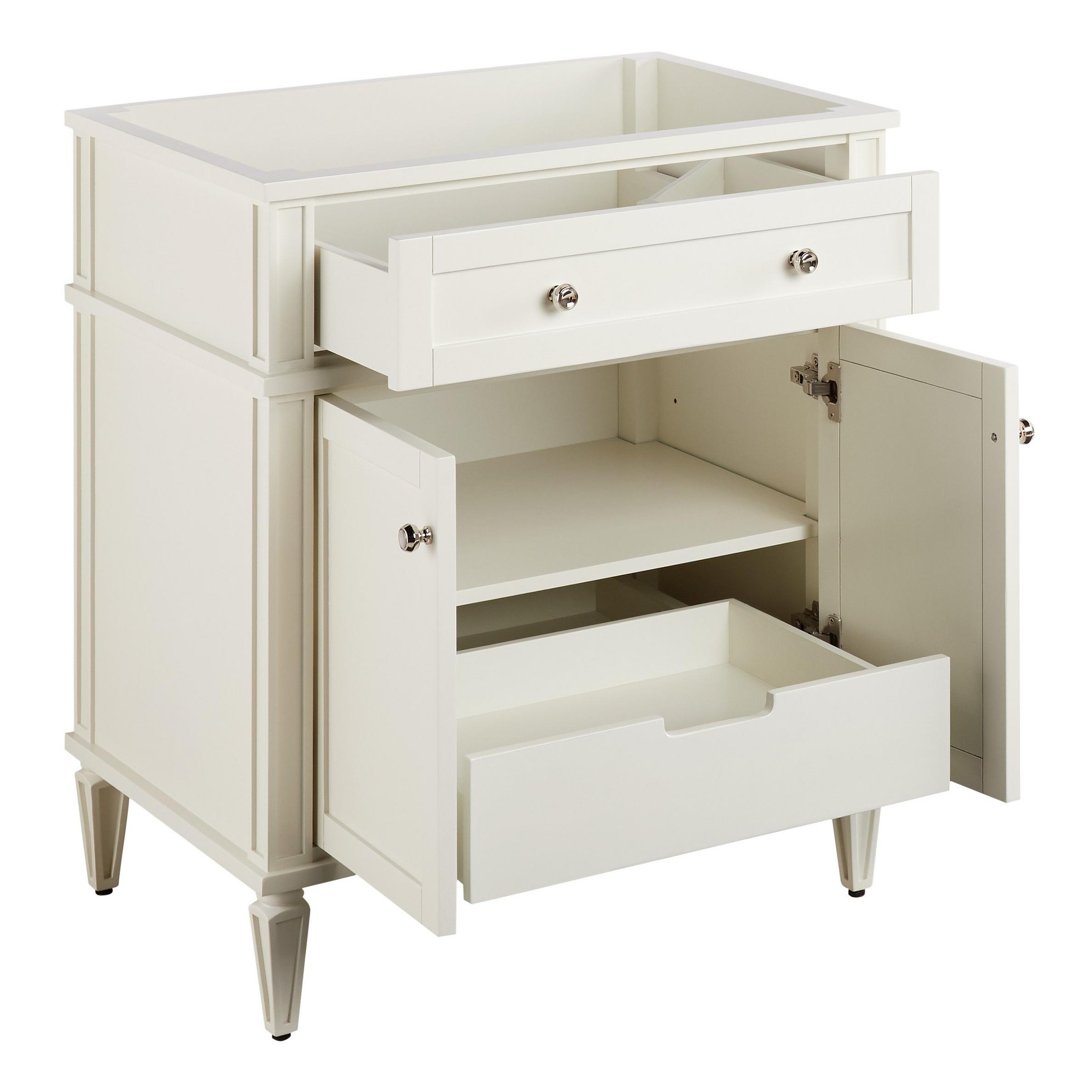 30" Elmdale Vanity for Undermount Sink - White | Signature Hardware