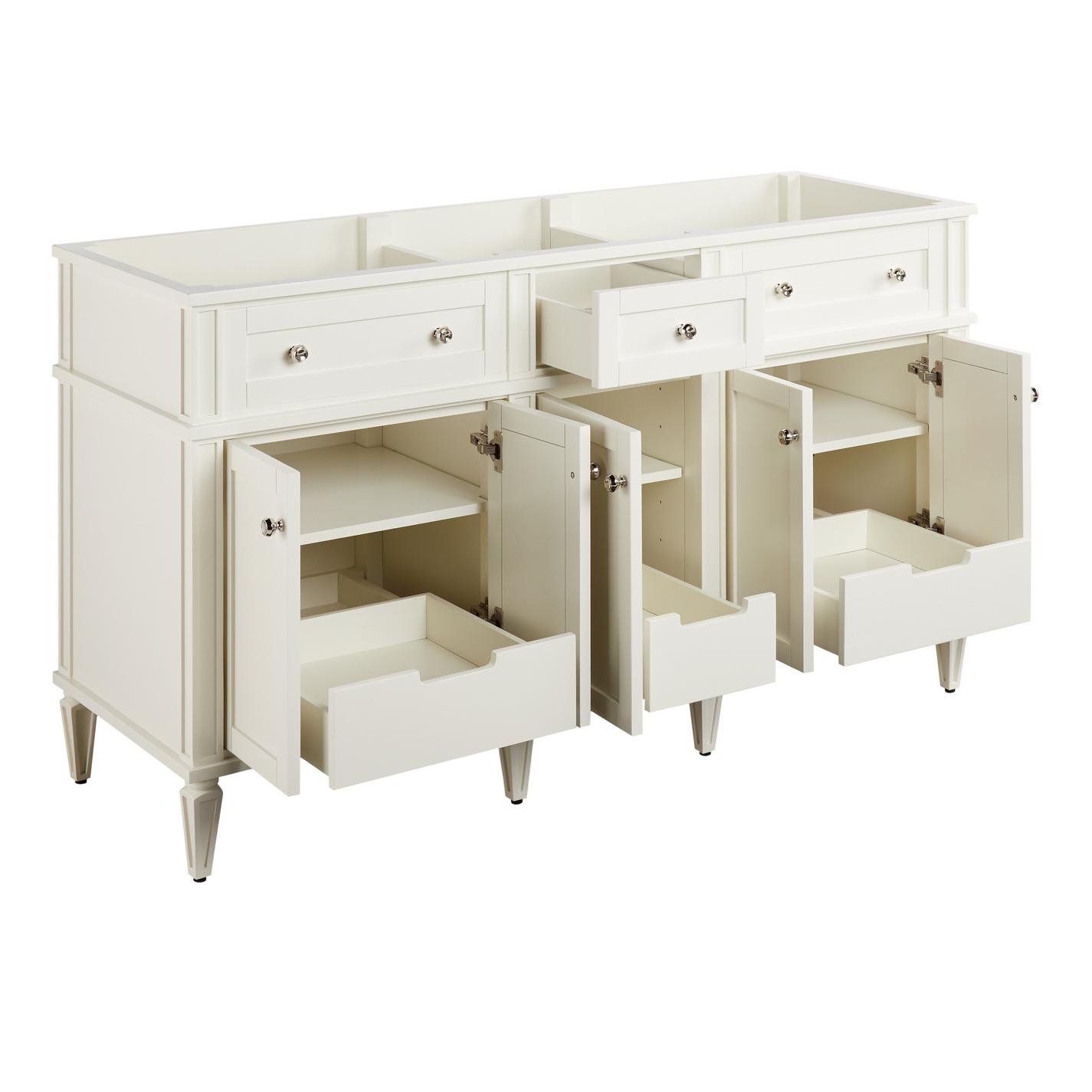 60" Elmdale Double Vanity - White - Vanity Cabinet Only | Signature ...
