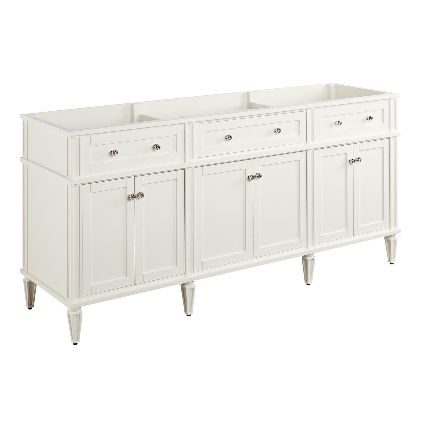 72" Elmdale Double Vanity - White - Vanity Cabinet Only | Signature ...