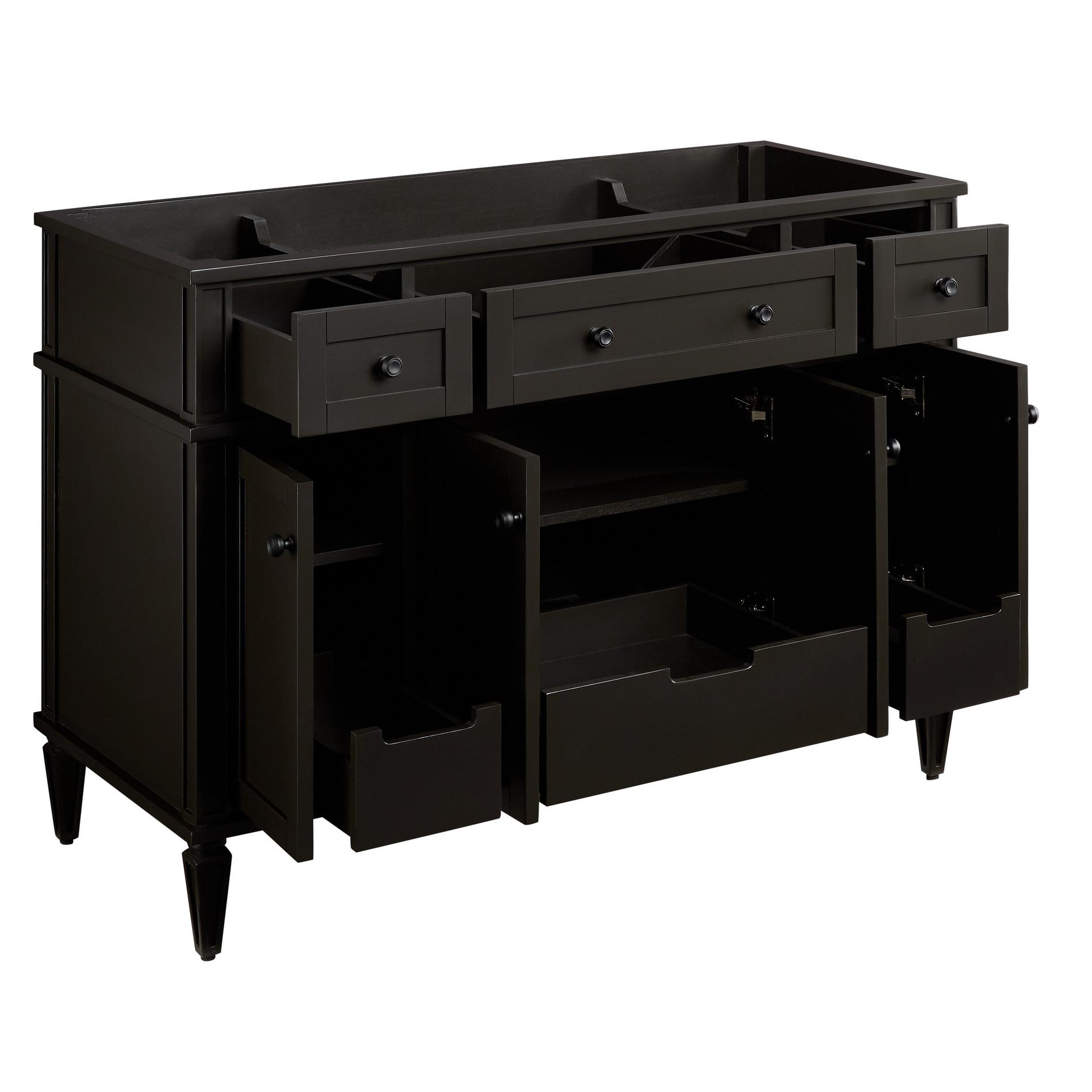 48" Elmdale Vanity for Undermount Sink - Charcoal Black | Signature ...