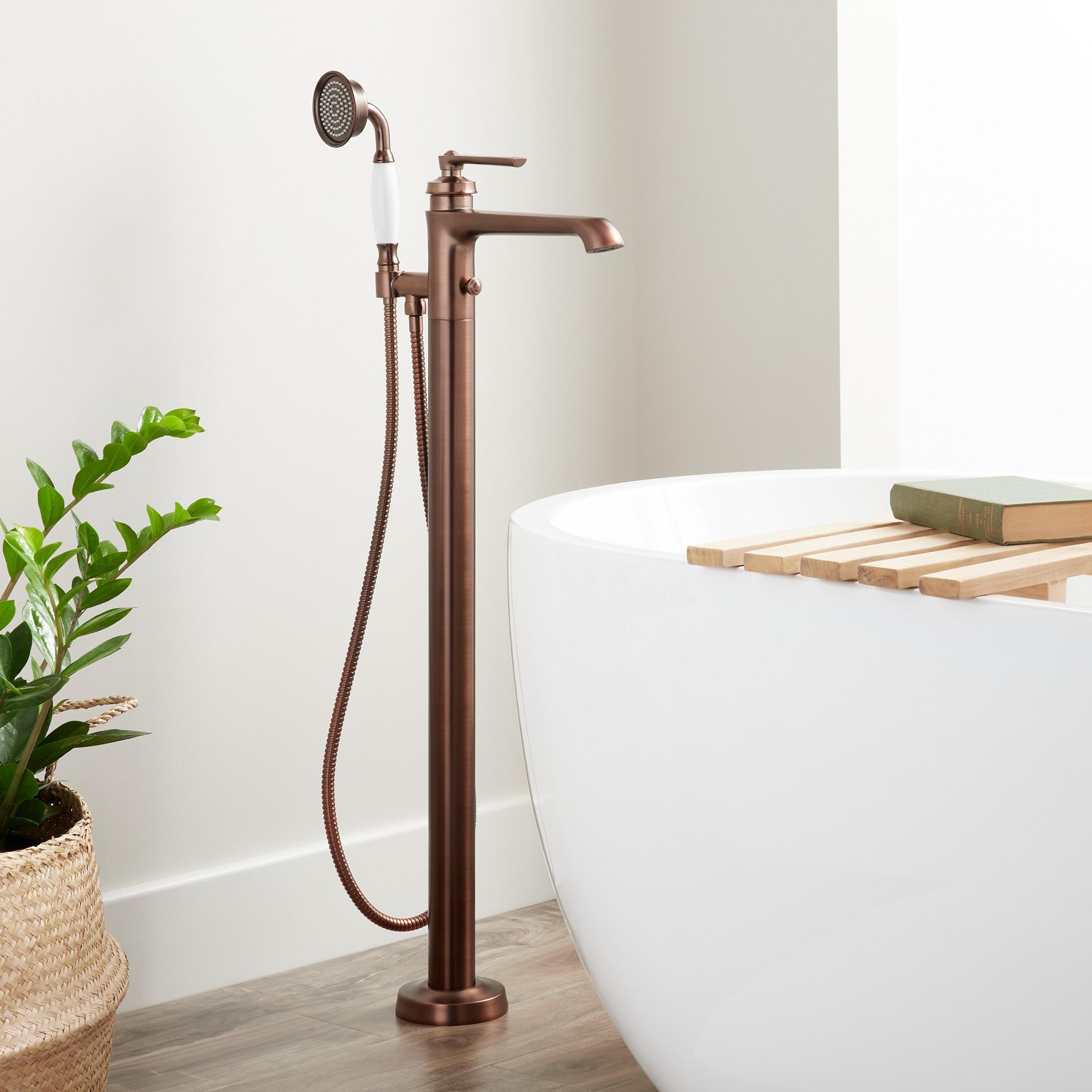 Cooper Freestanding Tub Filler with Hand Shower | Signature Hardware