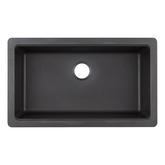 33" Totten Granite Composite Farmhouse Sink - Black | Signature Hardware