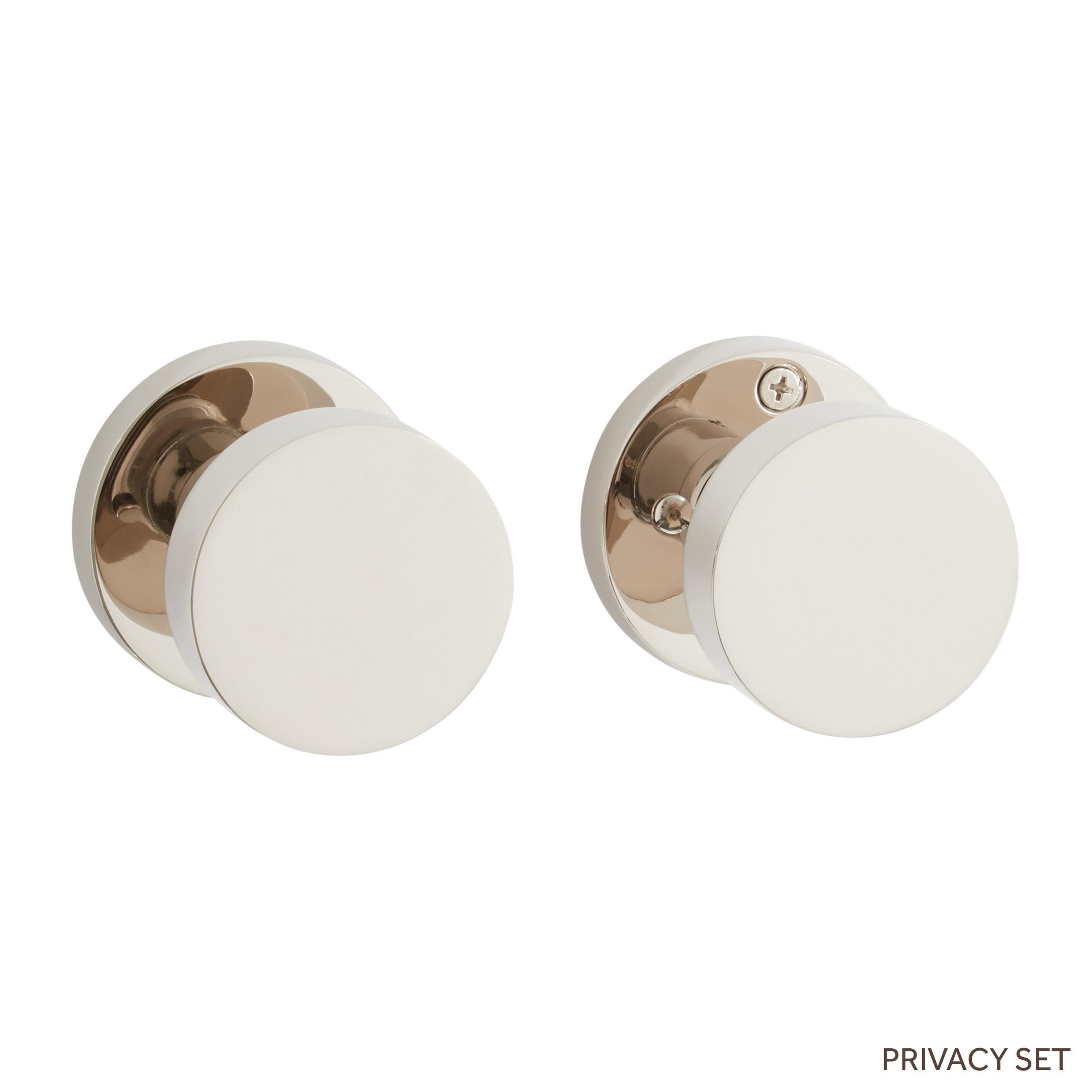 Moceri Solid Brass Privacy Interior Door Set - Knob | Signature Hardware