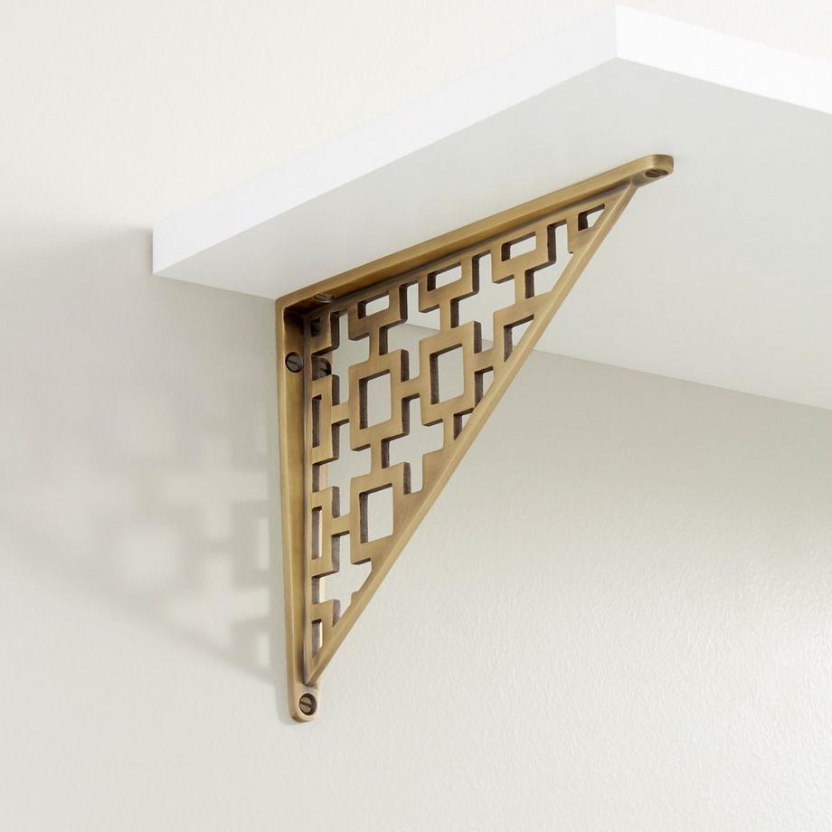 Aria Solid Brass Shelf Bracket | Signature Hardware
