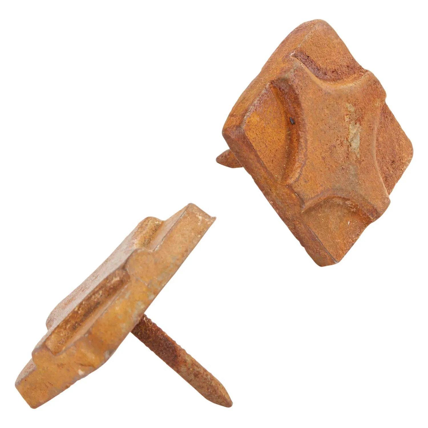 Hand-Forged Iron Square Crosshead Clavos - Set of 6 | Signature Hardware