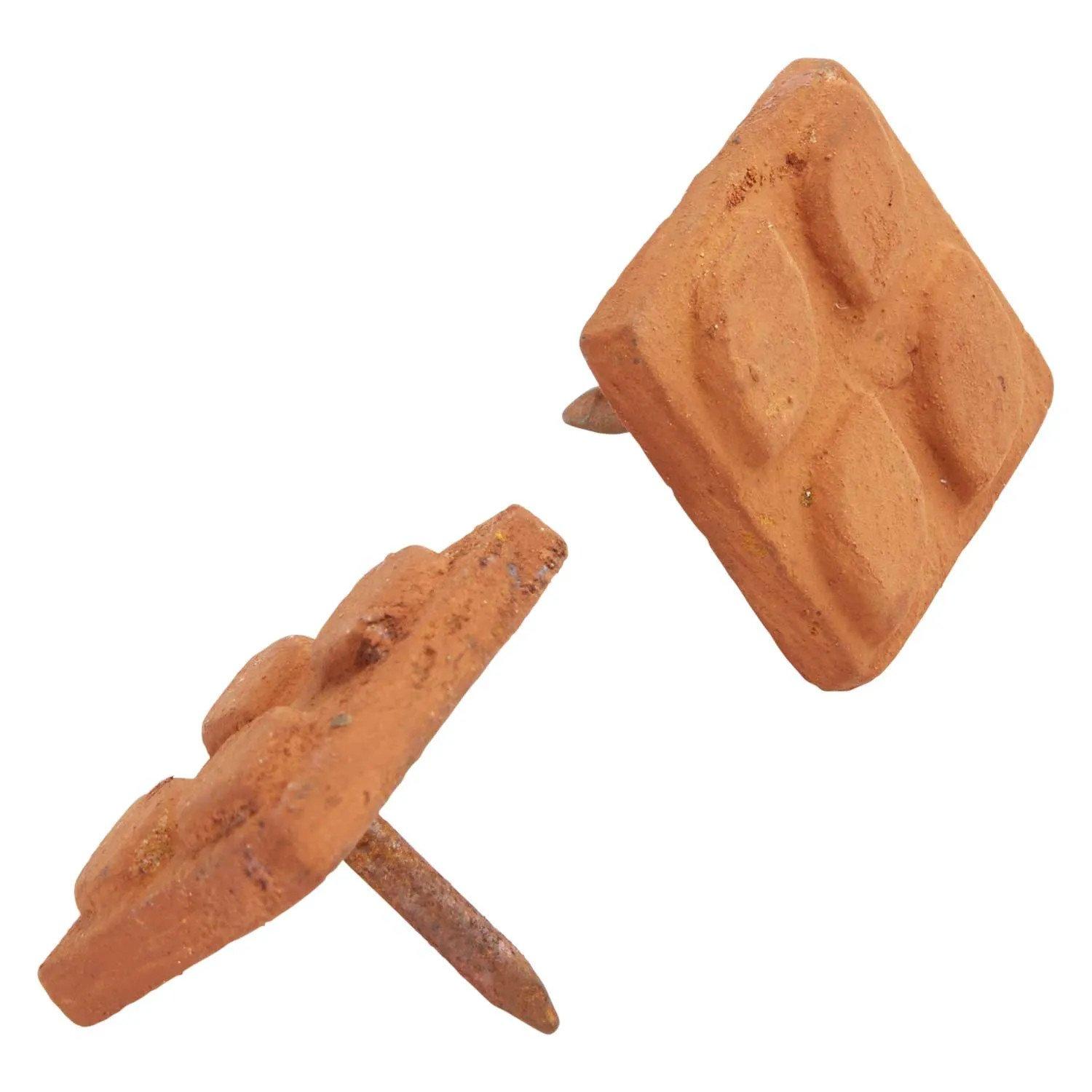 Hand-Forged Iron Square Marquise Clavos - Set of 6 | Signature Hardware