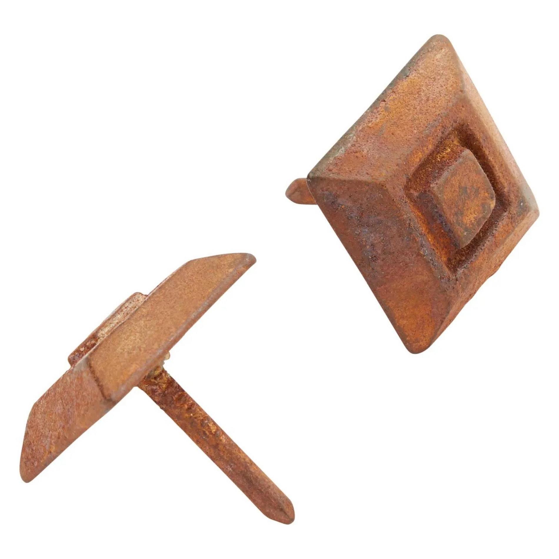 Hand-Forged Iron Square Plateau Clavos - Set of 6 | Signature Hardware