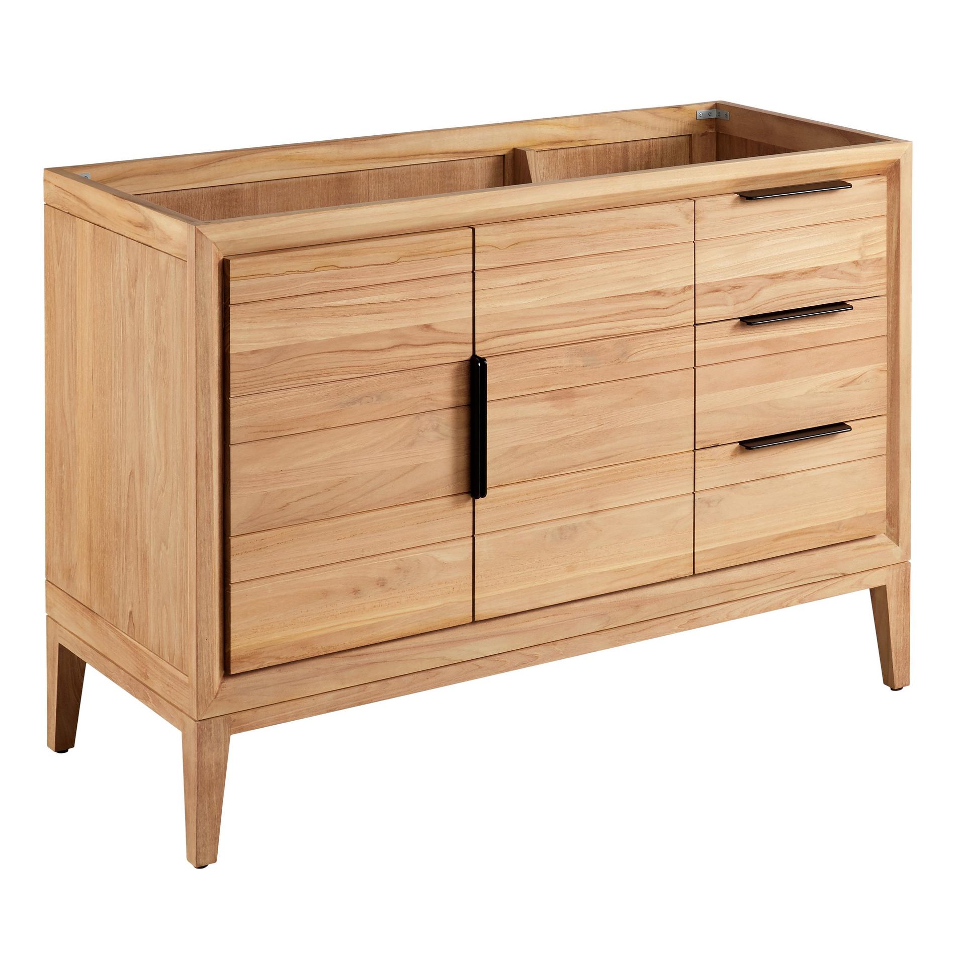 48" Aliso Teak Vanity - Natural Teak - Vanity Cabinet Only | Signature ...