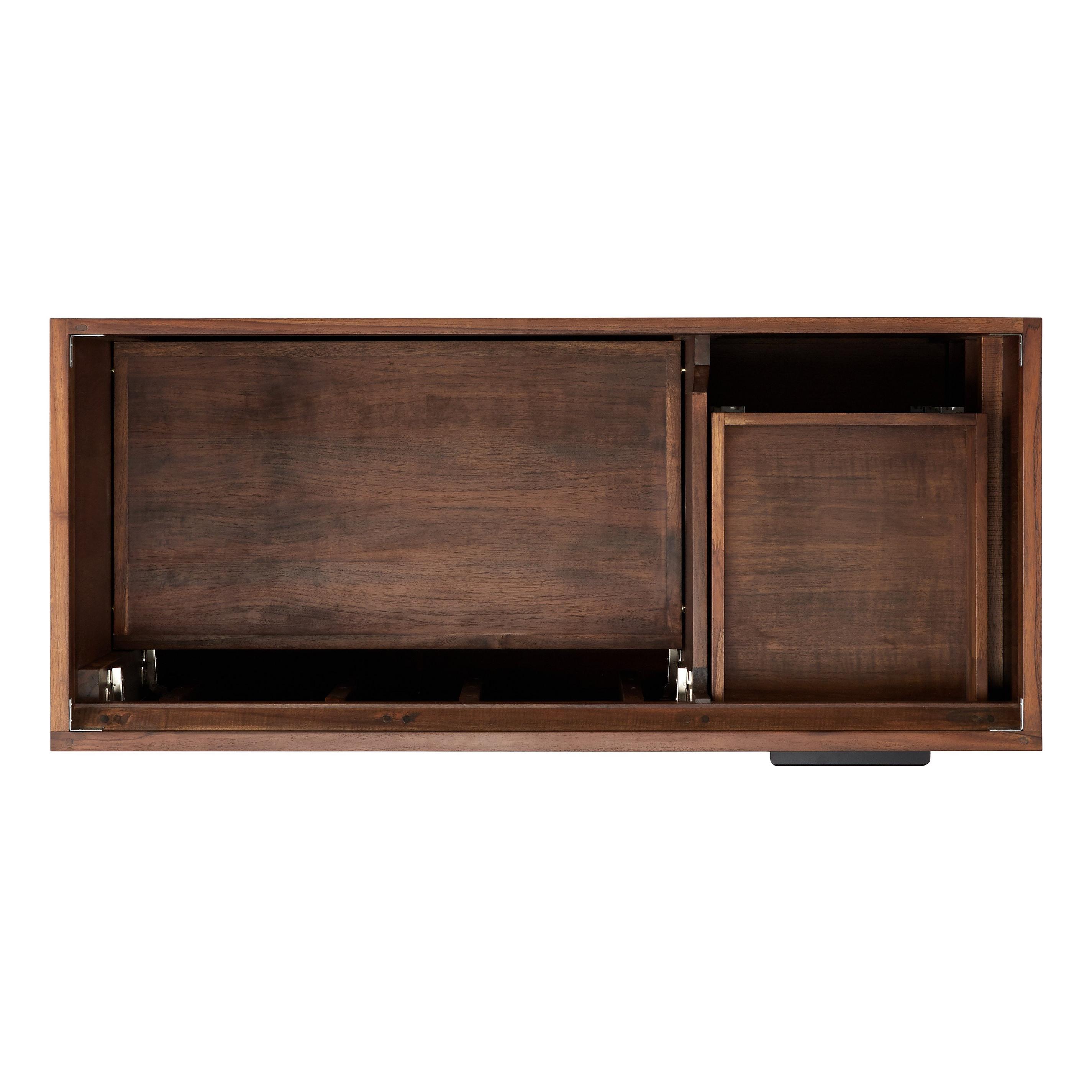 48" Aliso Teak Vanity - Java - Vanity Cabinet Only | Signature Hardware