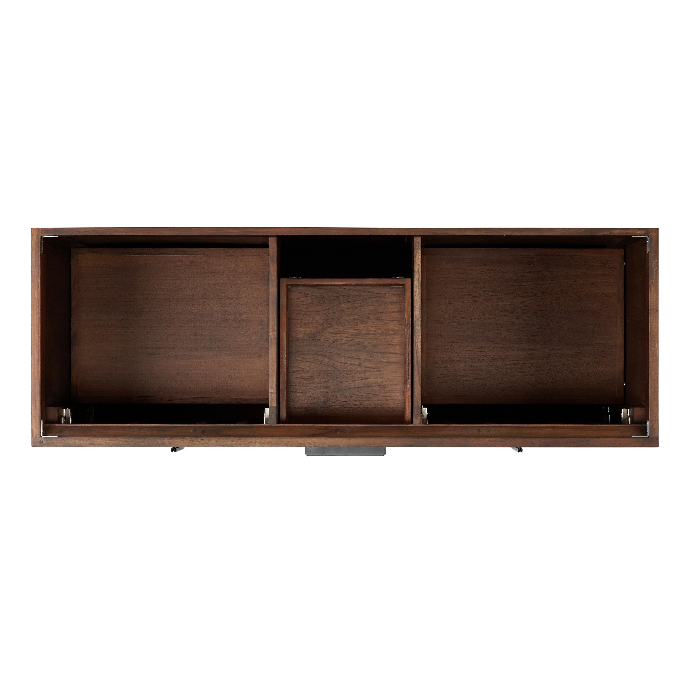 60" Aliso Teak Double Vanity - Java - Vanity Cabinet Only | Signature ...