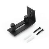 Adjustable Floor-Mount Barn Door Guide - Black | Signature Hardware
