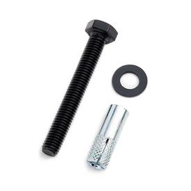 Barn Door Rail Masonry Mounting Bolt and Anchor - Black | Signature ...