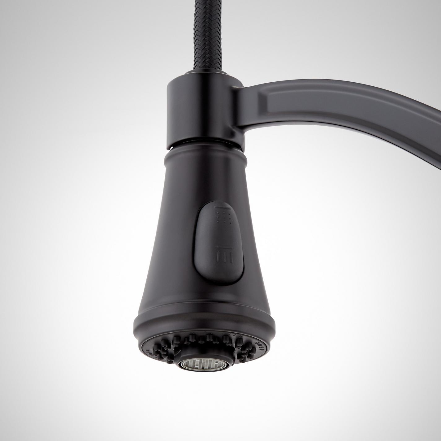 Caribana Single Handle Kitchen Faucet - Matte Black | Signature Hardware