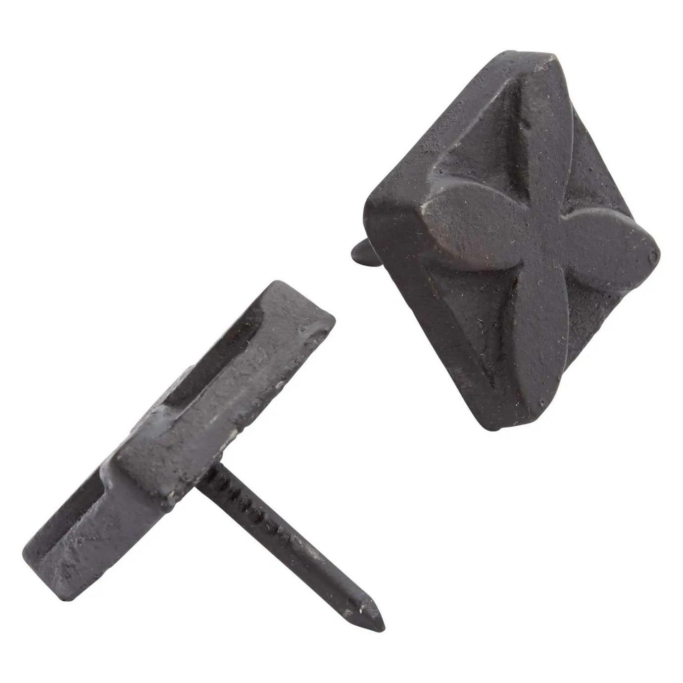 Hand-Forged Iron Flat Square Nail Head Clavos - Set of 6 | Signature ...