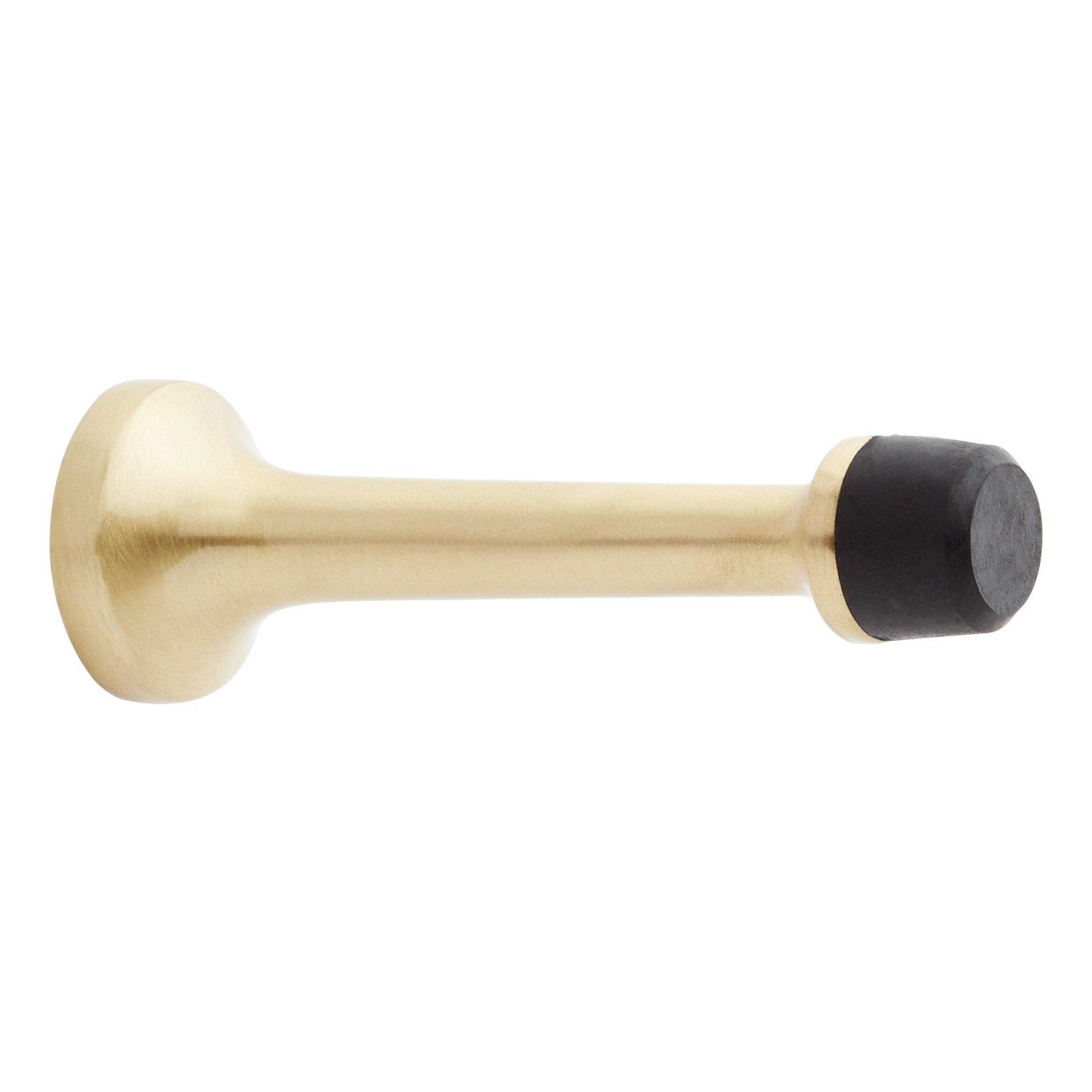 3" Aidan Solid Brass Doorstop - Satin Brass | Signature Hardware
