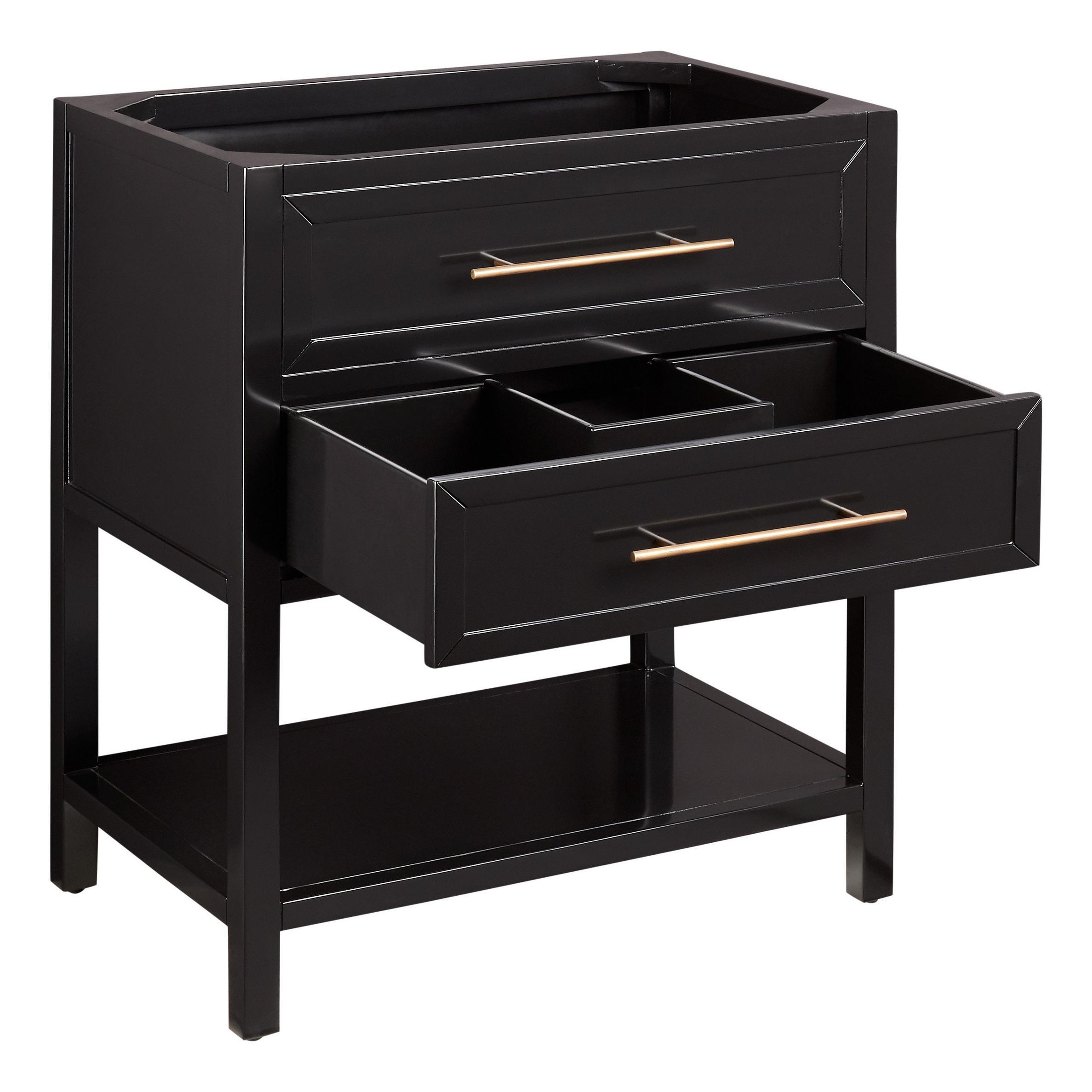 30" Robertson Console Vanity - Black - Vanity Cabinet Only | Signature ...