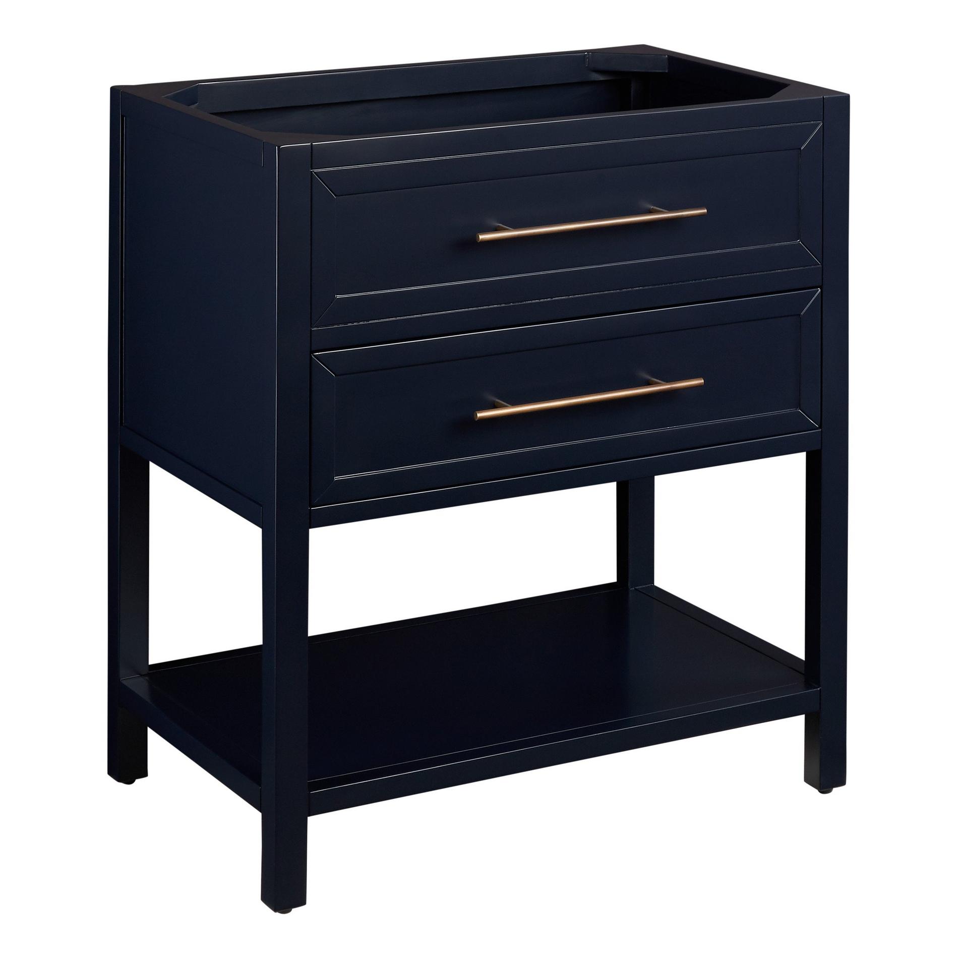 30" Robertson Console Vanity - Midnight Navy Blue - Vanity Cabinet Only ...