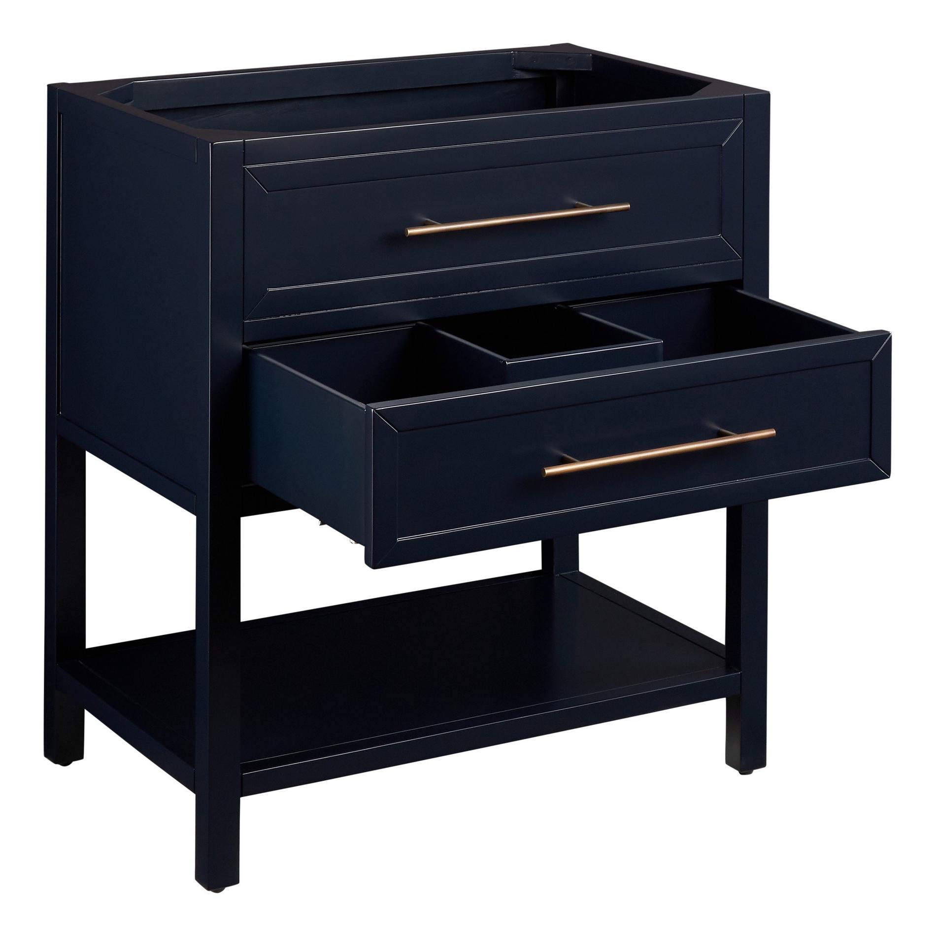 30" Robertson Console Vanity - Midnight Navy Blue - Vanity Cabinet Only ...