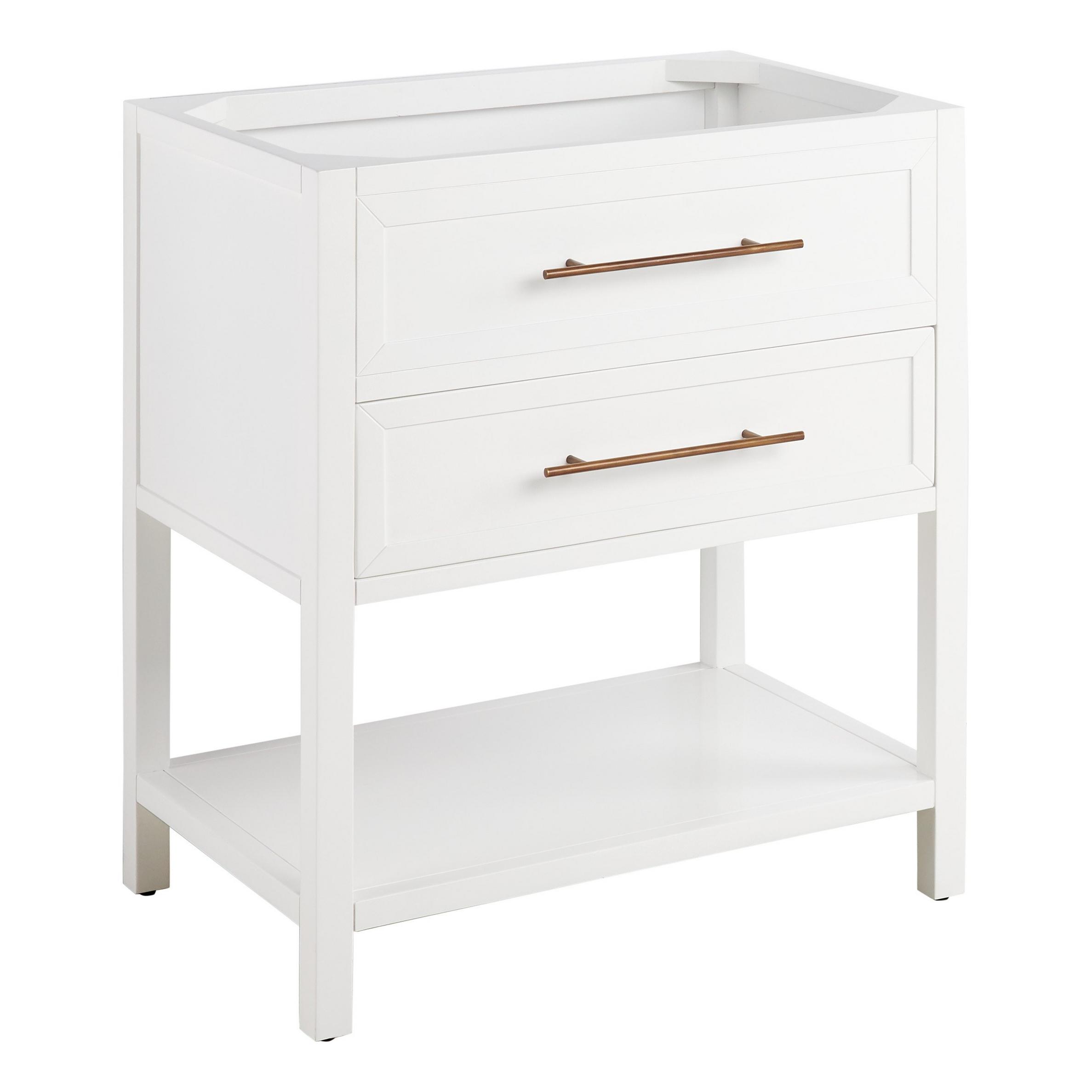 30" Robertson Console Vanity - Bright White - Vanity Cabinet Only ...