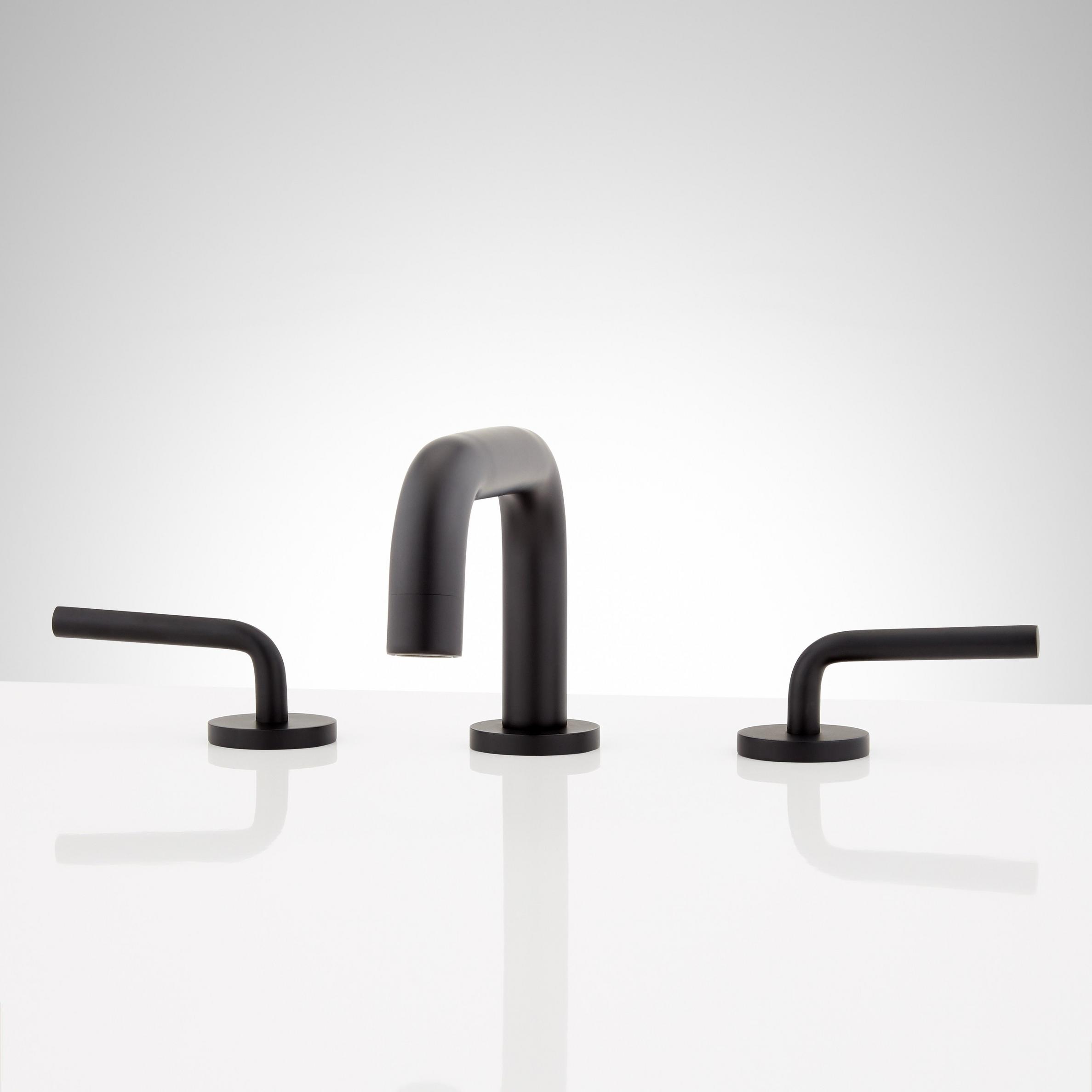Ruscello Widespread Bathroom Faucet - Matte Black | Signature Hardware