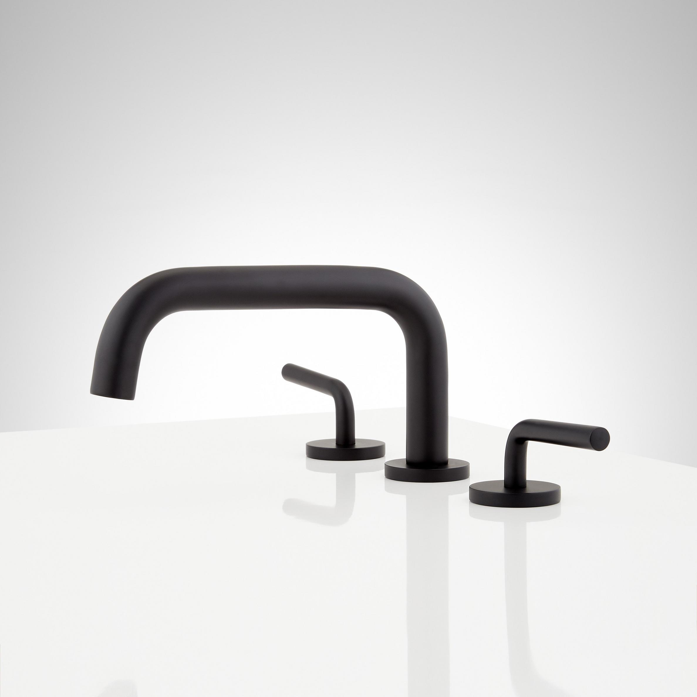 Ruscello Widespread Bathroom Faucet - Matte Black | Signature Hardware