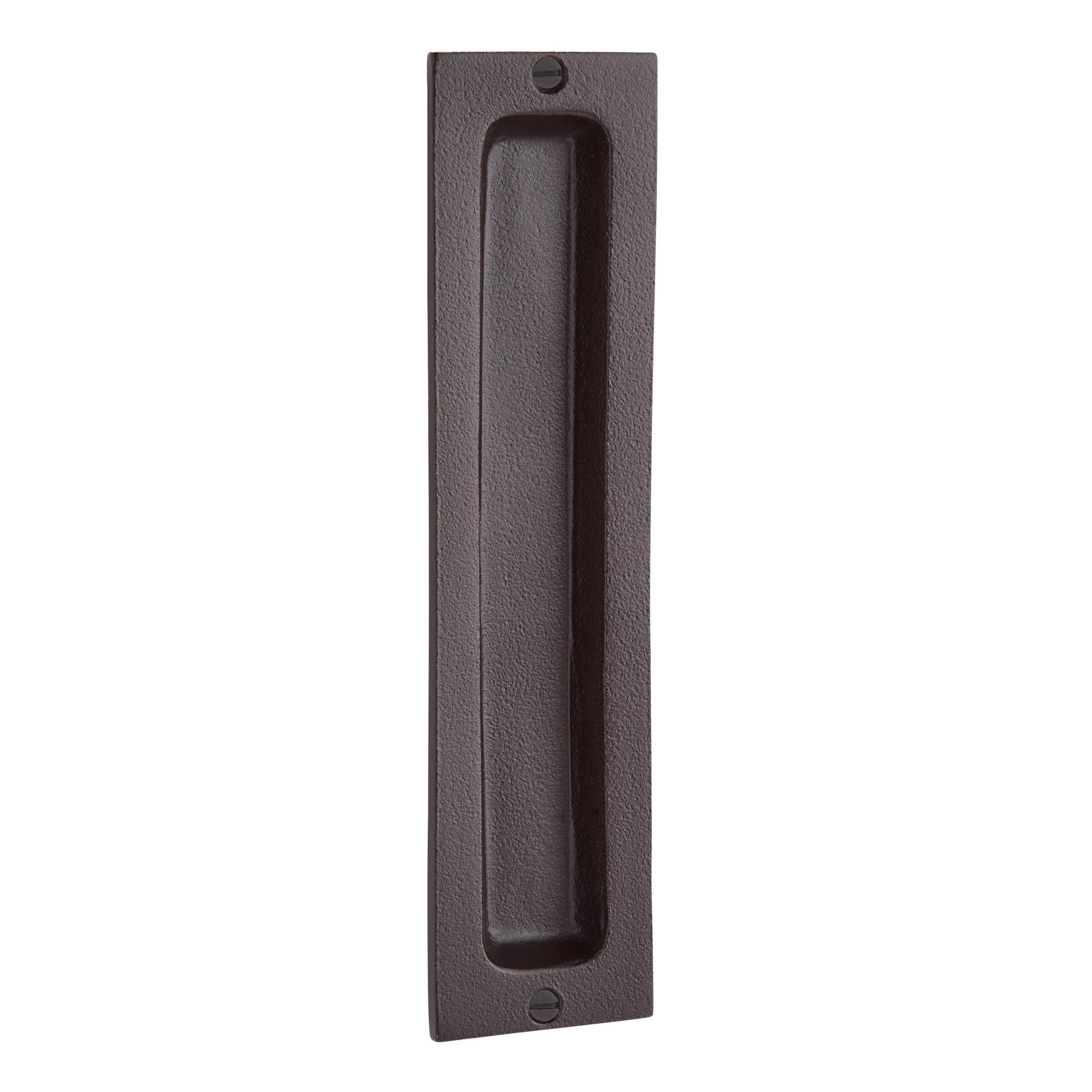 Bronze Rectangular Pocket Door Pull | Signature Hardware