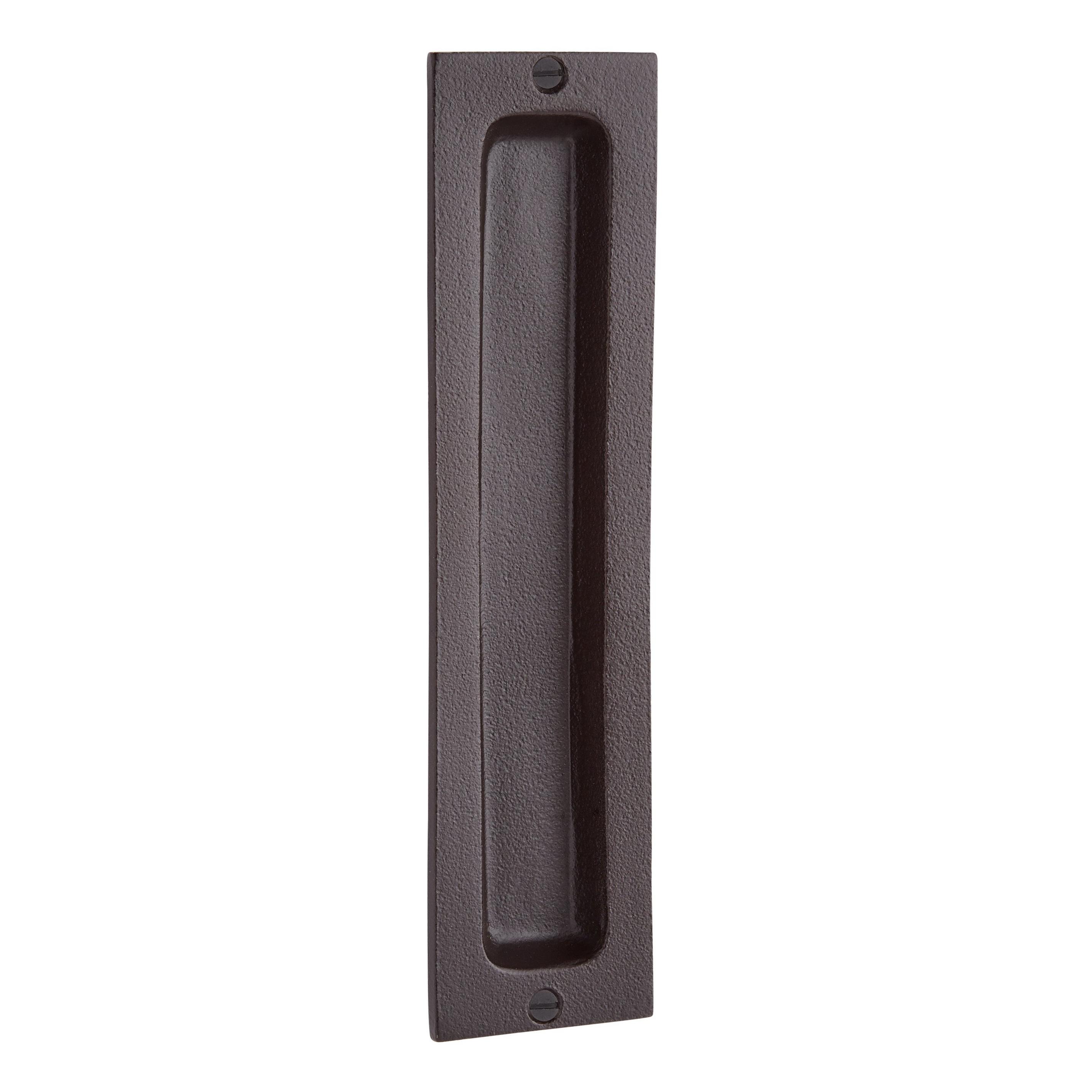 Bronze Rectangular Pocket Door Pull | Signature Hardware