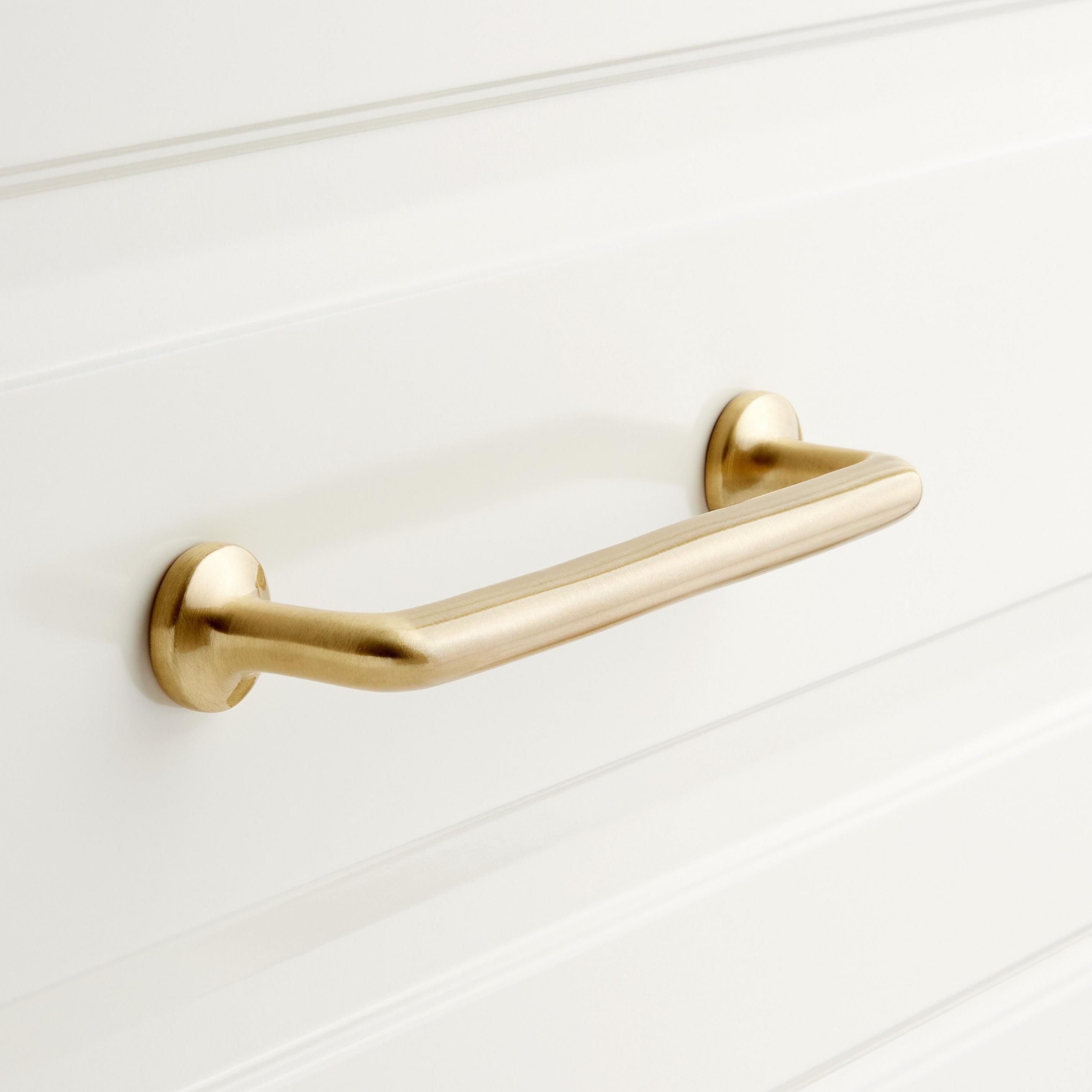 4" Belfast Solid Brass Cabinet Pull - Satin Brass | Signature Hardware
