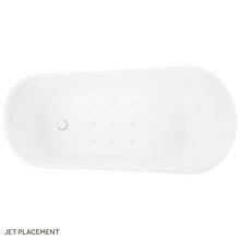 66" Sheba Acrylic Slipper Air Tub with Foam | Signature Hardware