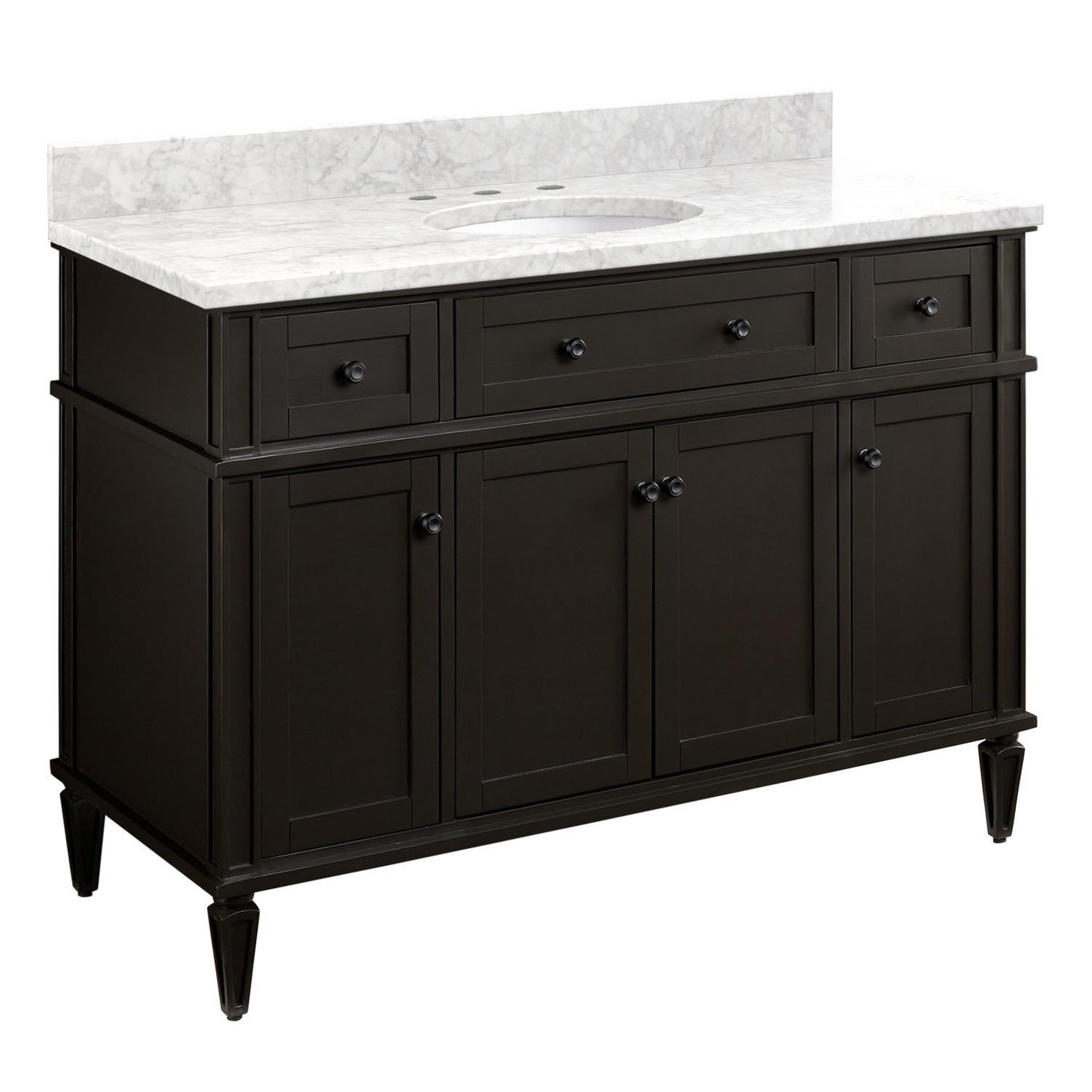 48" Elmdale Vanity for Undermount Sink - Charcoal Black | Signature ...
