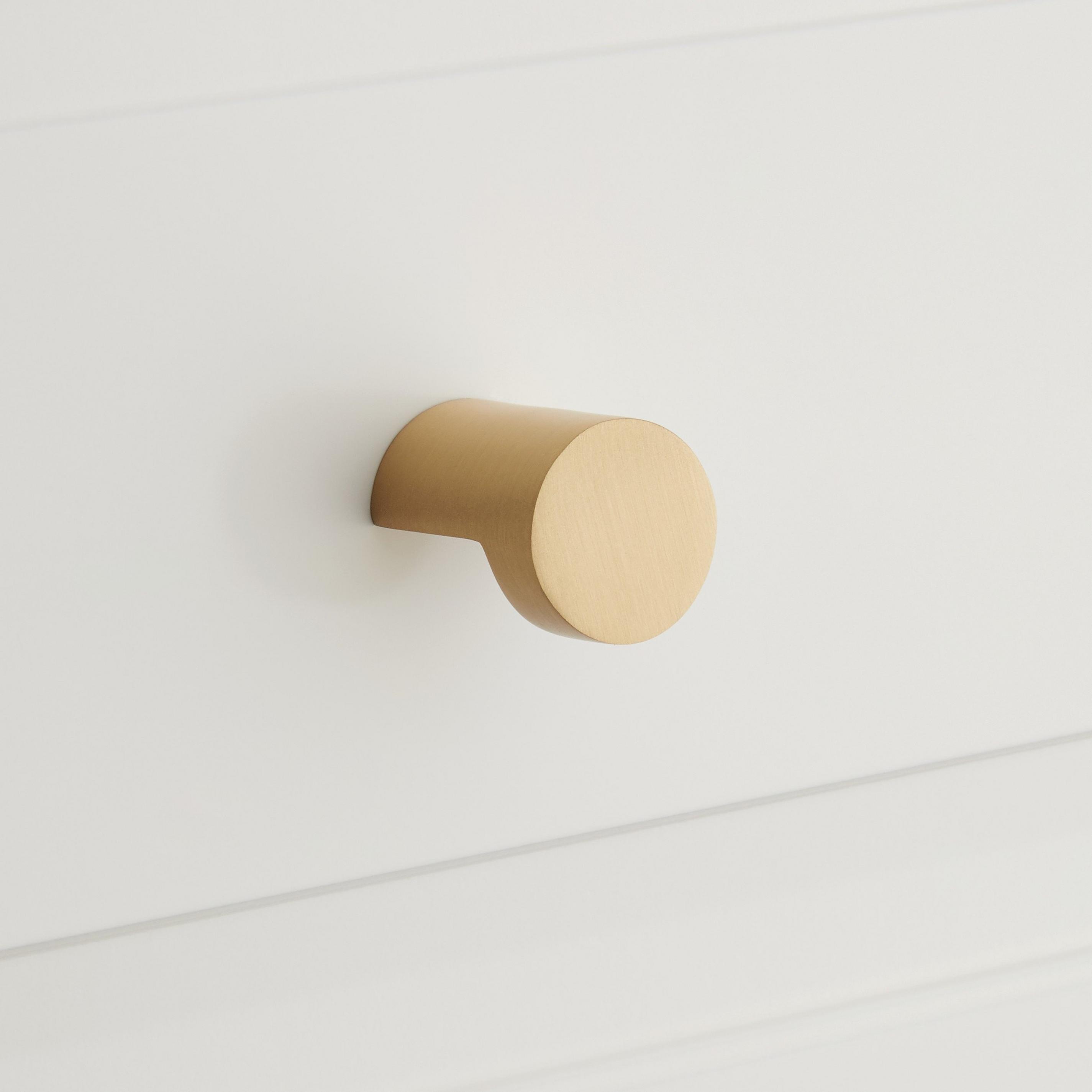 Faustine Solid Brass Cylinder Cabinet Knob | Signature Hardware