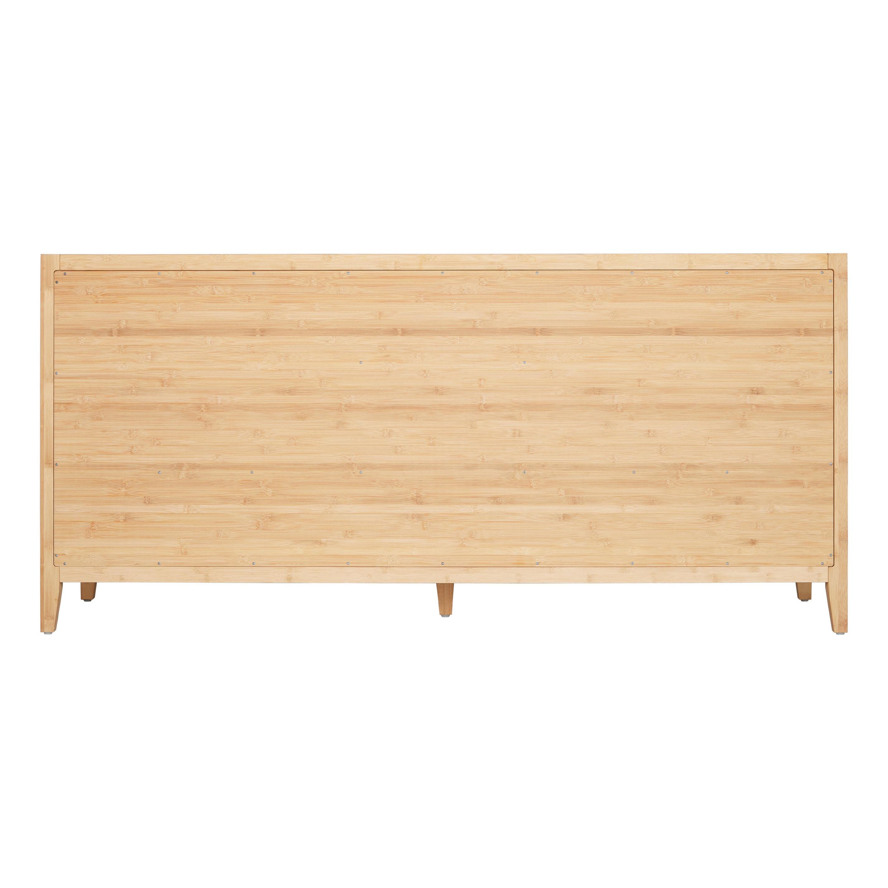 72 Burfield Bamboo Double Vanity Natural Bamboo Vanity Cabinet
