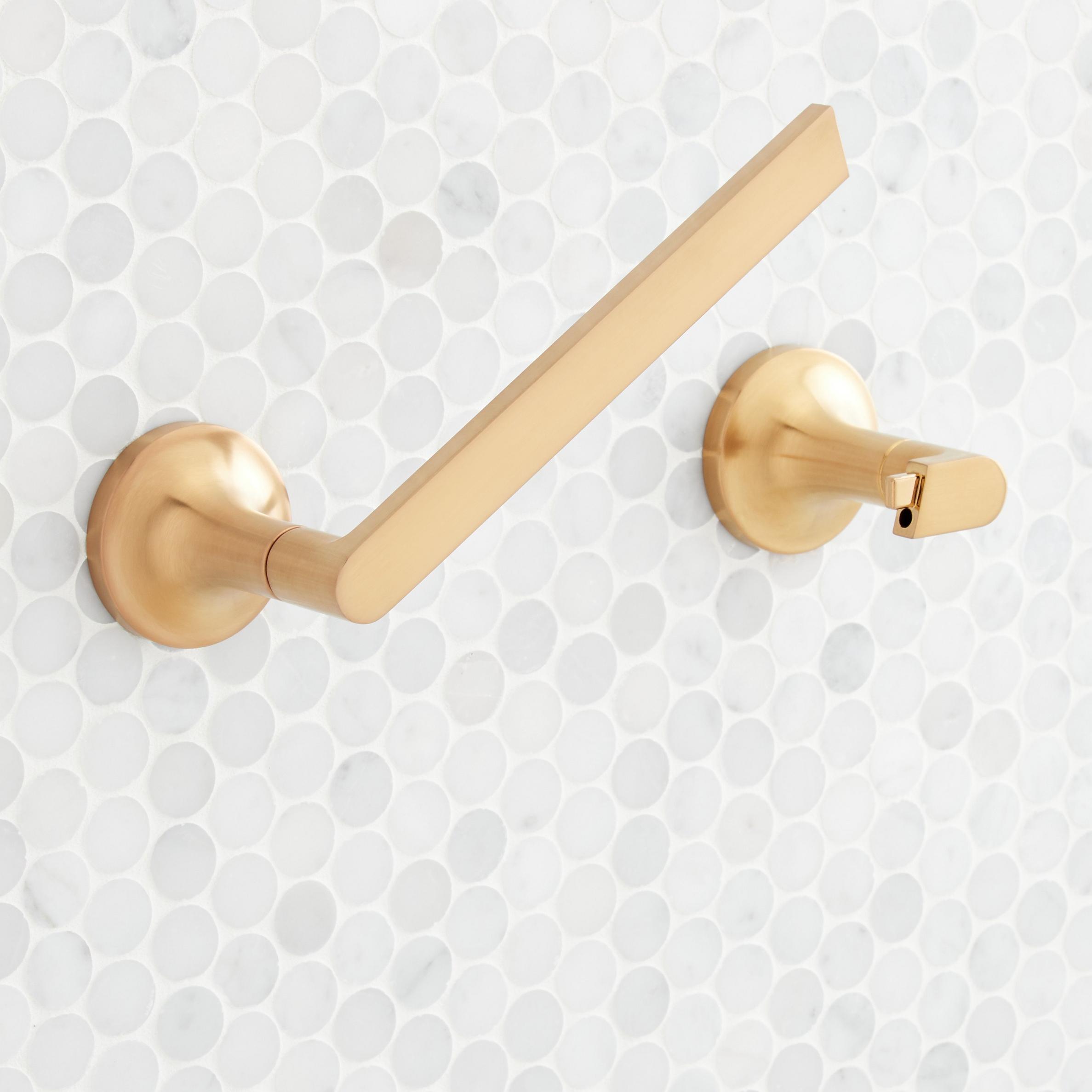 Lentz Toilet Paper Holder - Brushed Gold | Signature Hardware