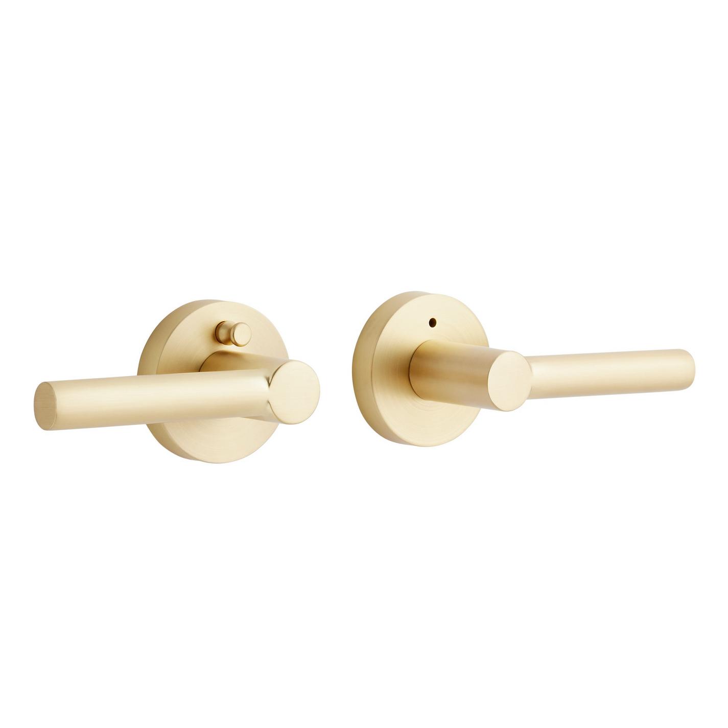 Ewing Privacy Set - Round Rosette - Round Rod Lever Handle | Signature ...
