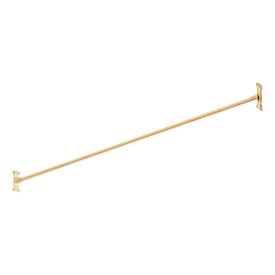 60" Straight Solid Brass Shower Rod - Brushed Gold | Signature Hardware