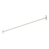60" Straight Solid Brass Shower Rod - Brushed Nickel | Signature Hardware
