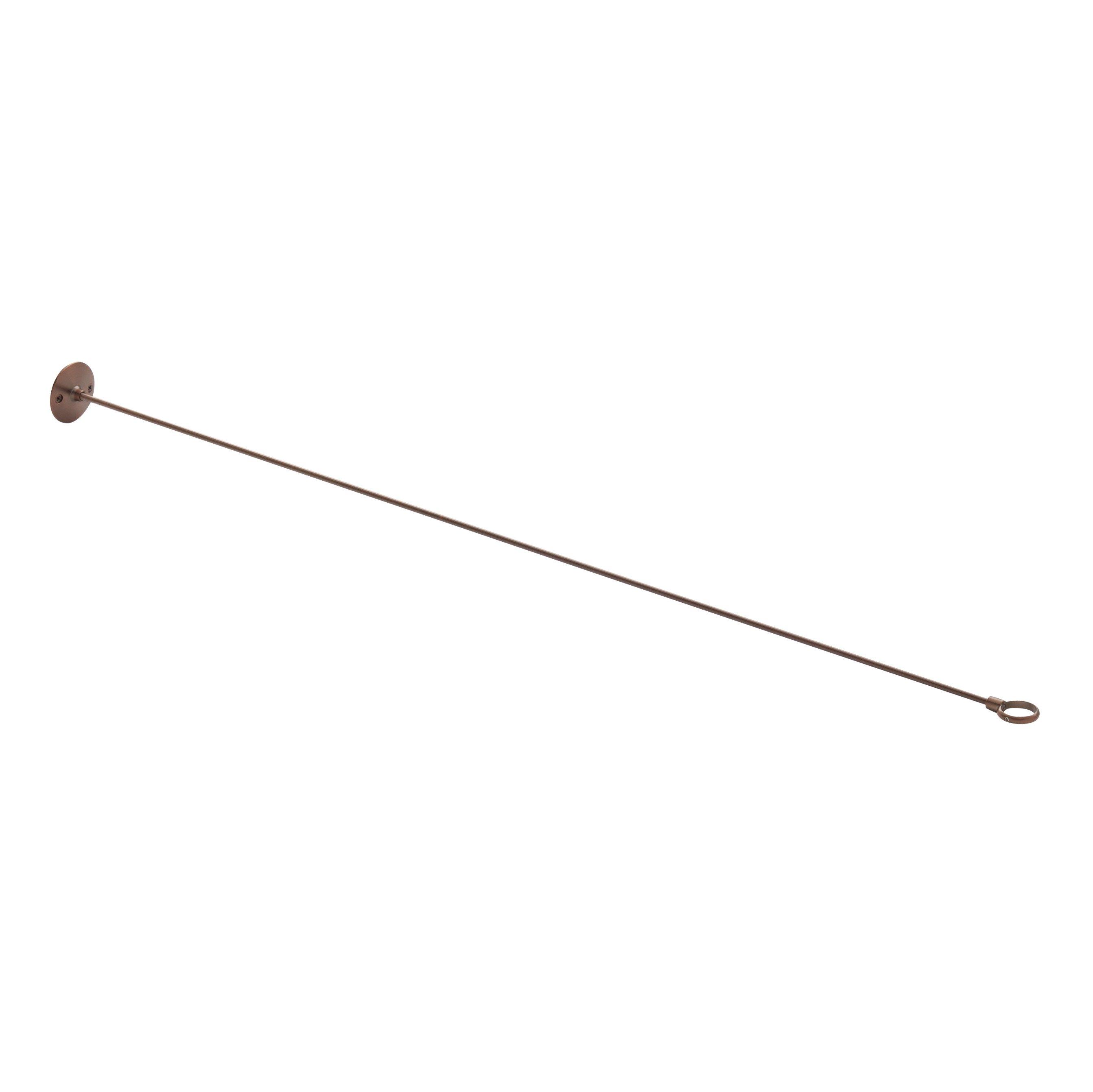 Standard Solid Steel Shower Rod Ceiling Support - Oil Rubbed Bronze ...