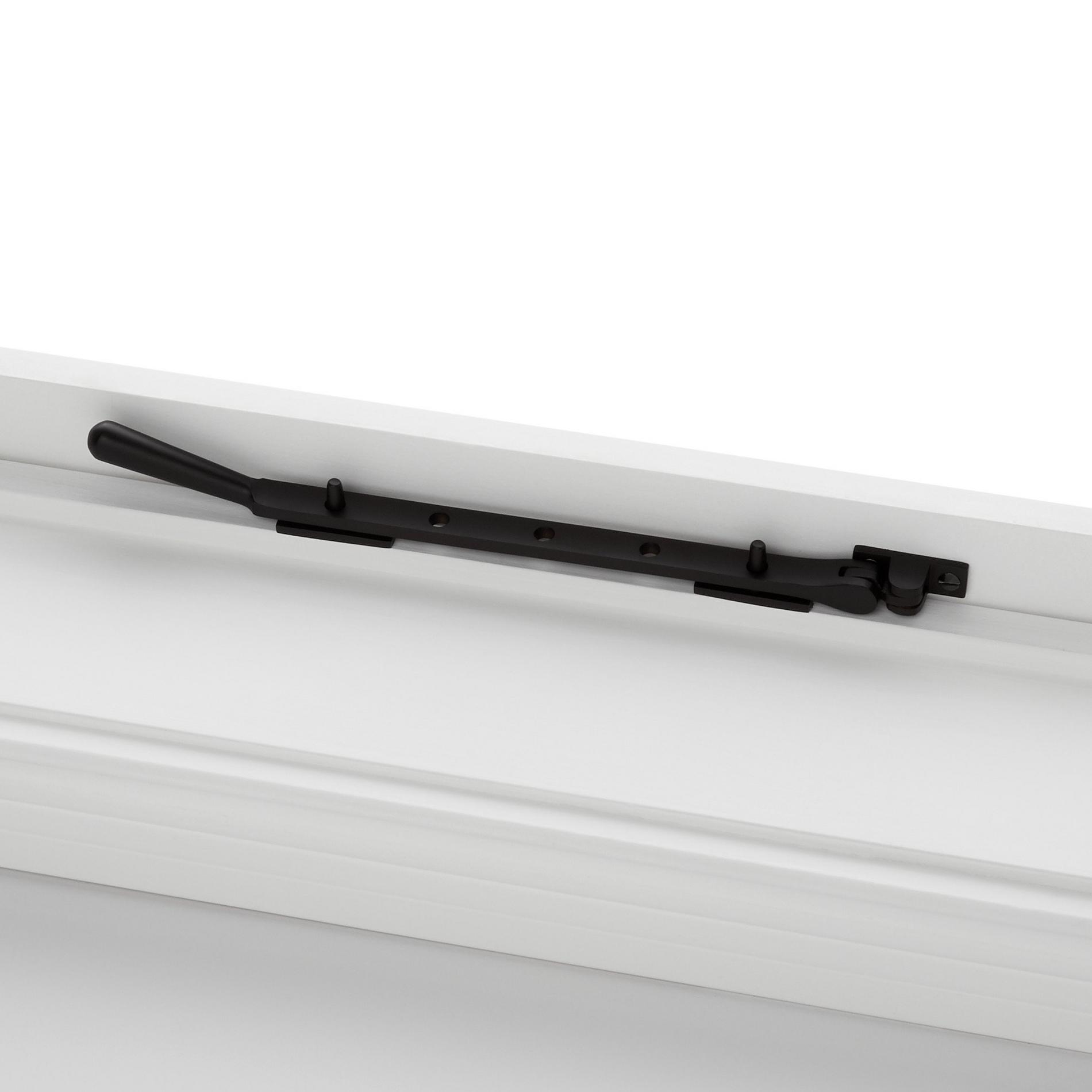 10" Casement Window Stay - Brass - Matte Black | Signature Hardware