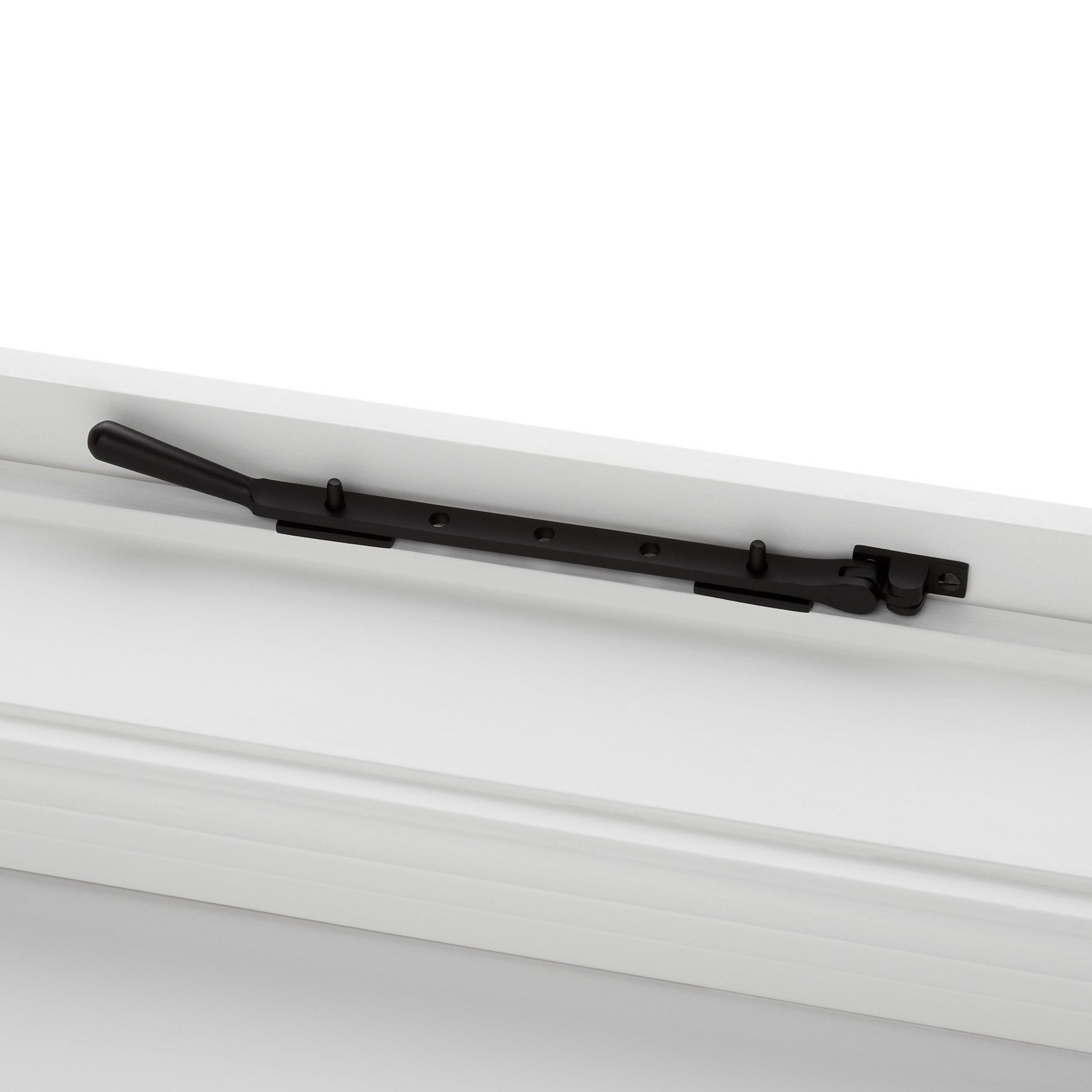 10" Casement Window Stay - Brass - Matte Black | Signature Hardware