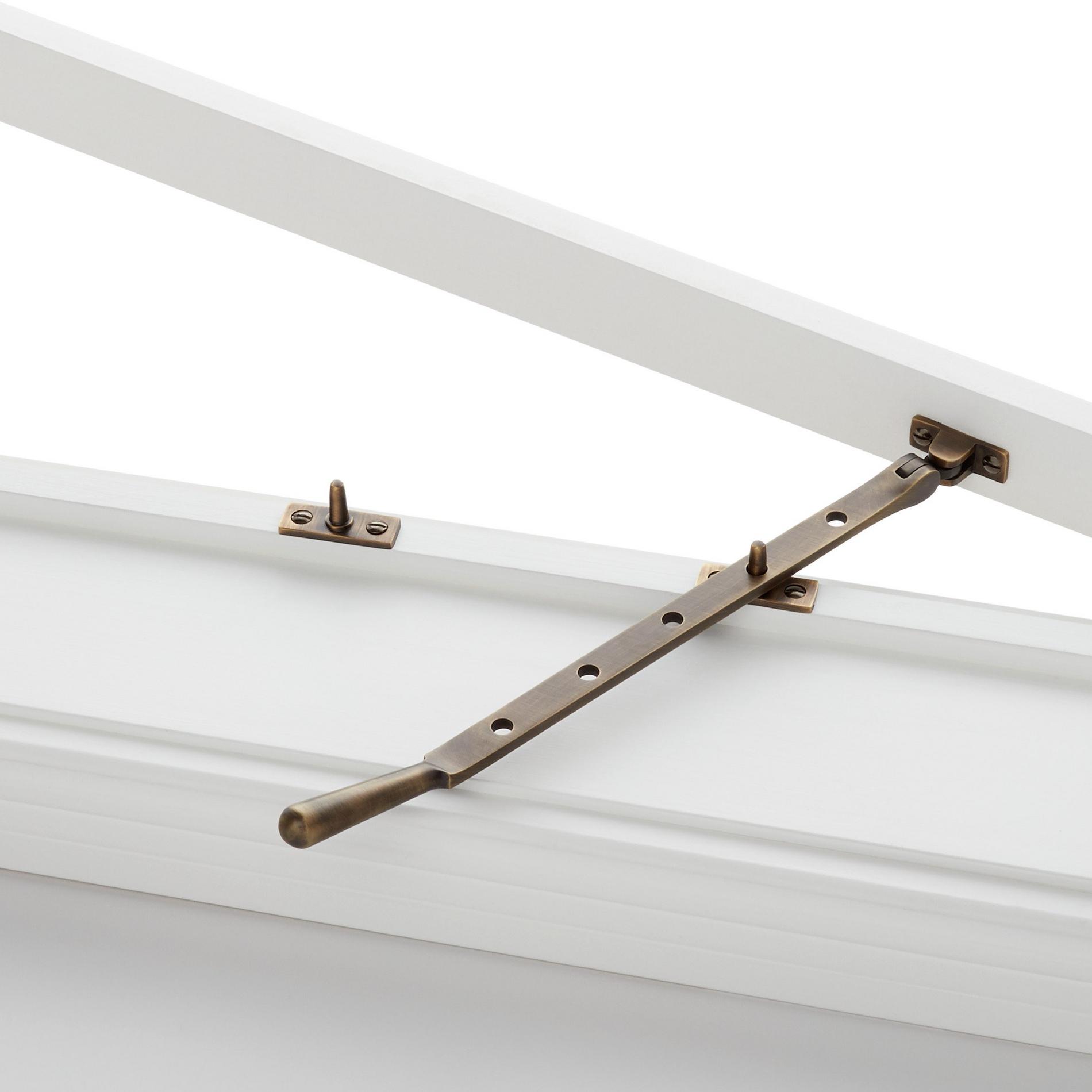 Solid Brass Casement Window Stay | Signature Hardware