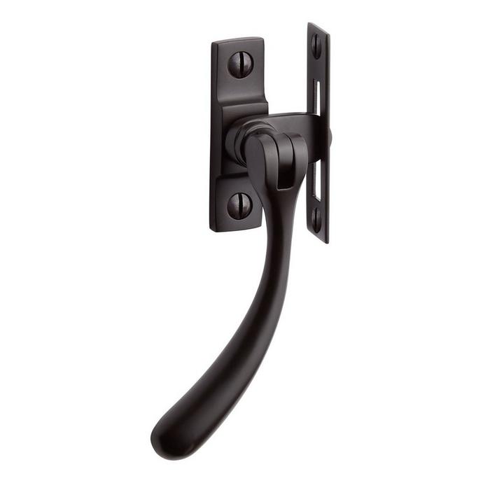 10" Casement Window Stay - Brass - Matte Black | Signature Hardware