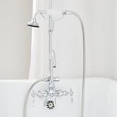 Gooseneck Shower Conversion Kit with Hand Shower - 60" x 27" D Style ...