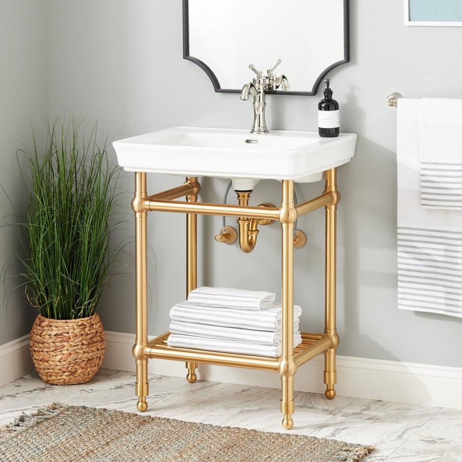 Bathroom Console Sinks, Apothecary Sinks | Signature Hardware ...