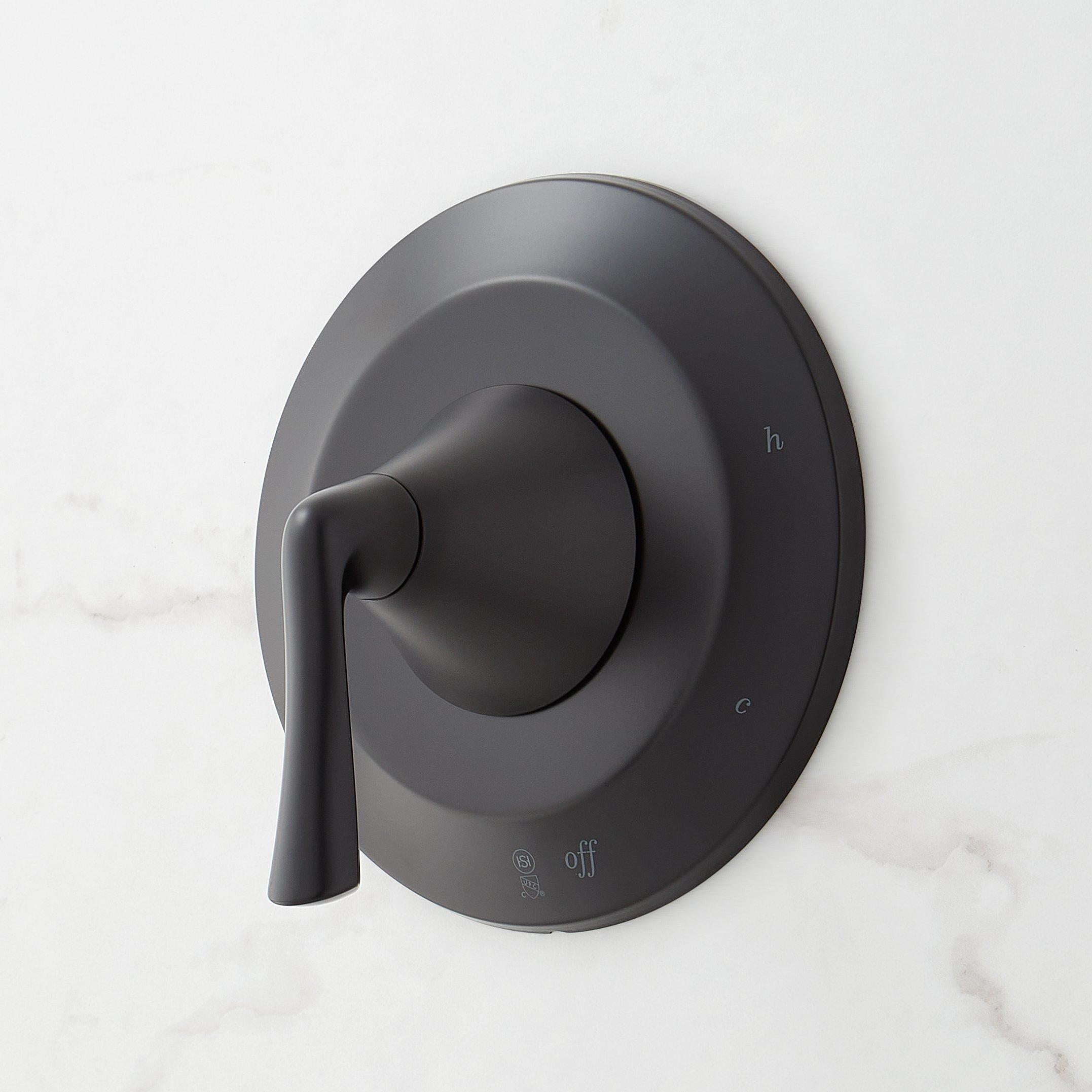 Provincetown Pressure Balance Shower Valve Trim - Matte Black ...