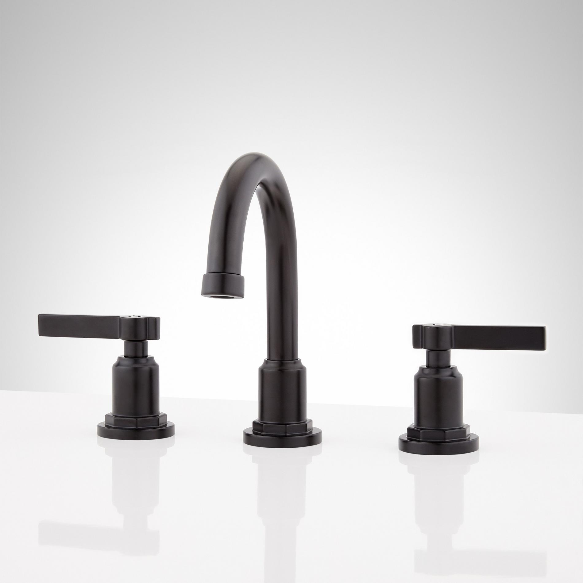 Greyfield Widespread Bathroom Faucet - Matte Black | Signature Hardware