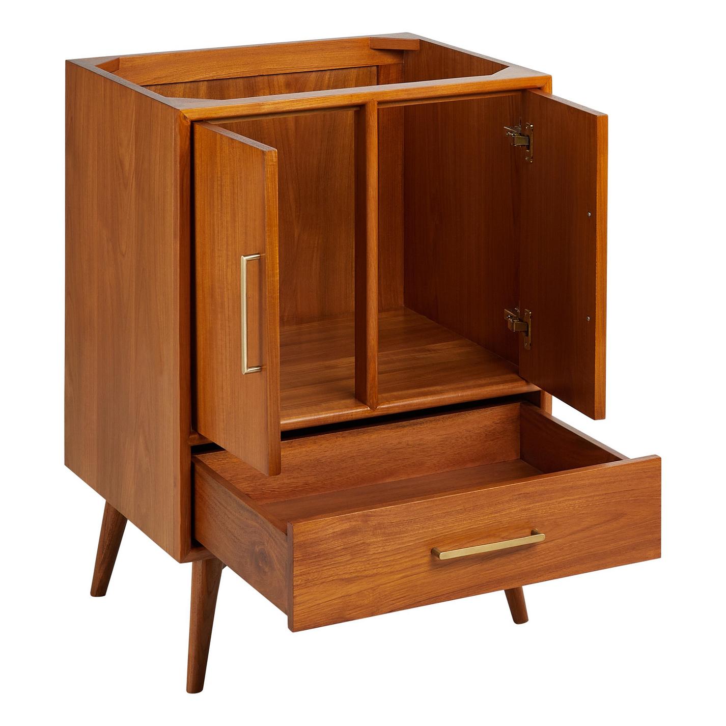 24" Novak Teak Vanity - Teak | Signature Hardware