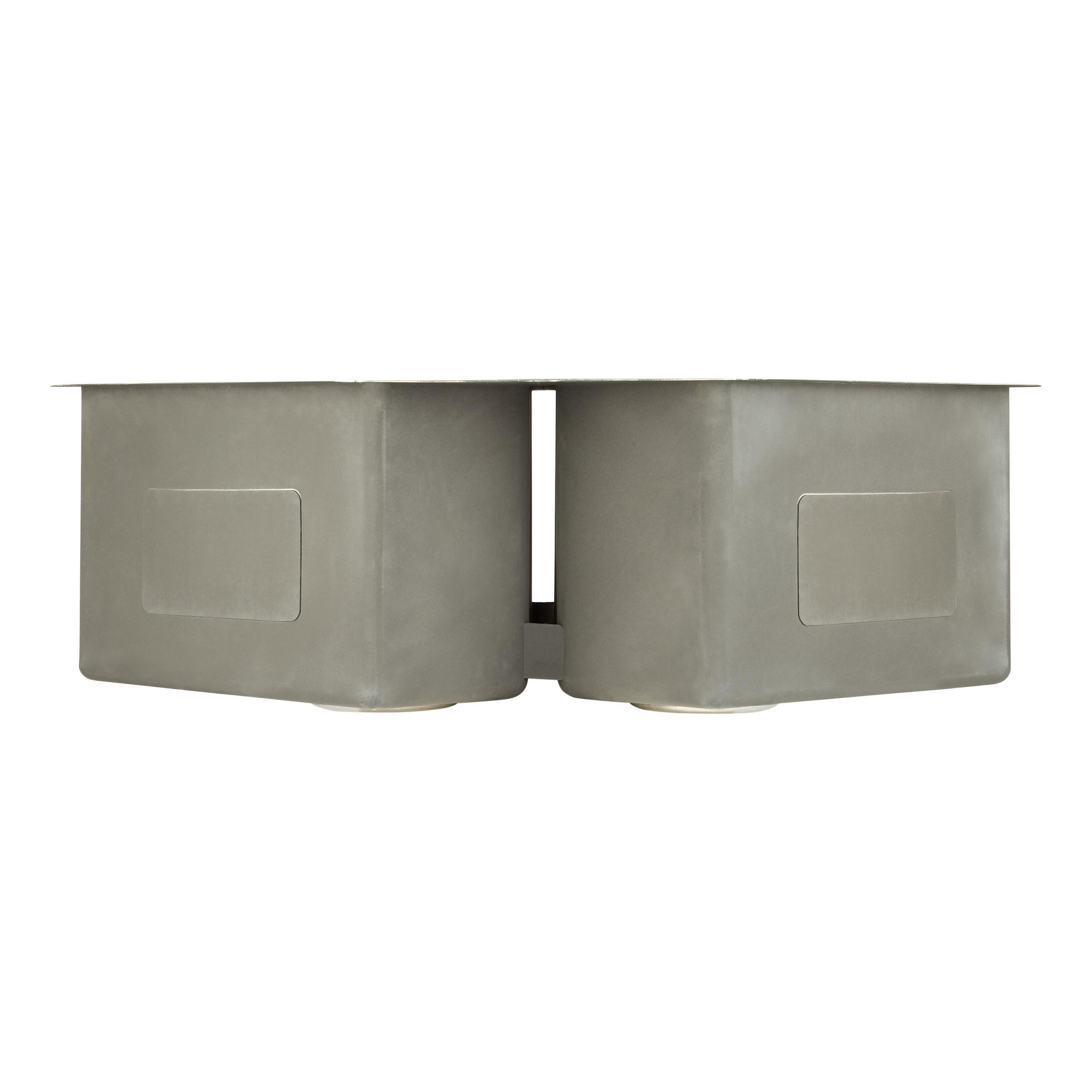 33" Infinite Corner Stainless Steel Undermount Sink | Signature Hardware